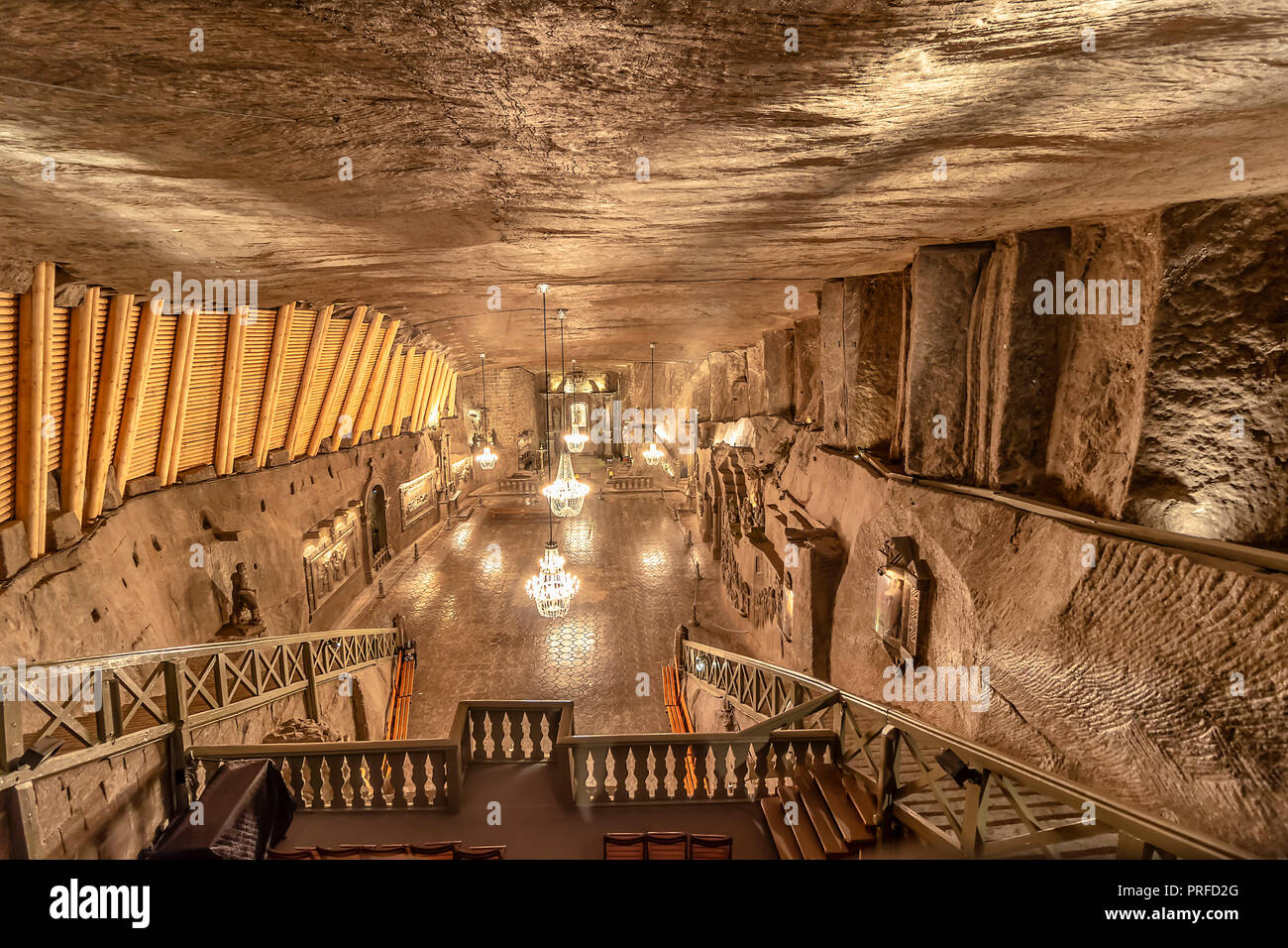 Wieliczka, Pologne 2 Juin 2018 : la chapelle Saint Cunégonde dans la ...
