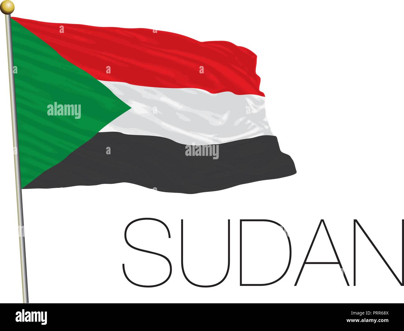 Drapeau Vectoriel Soudan Khartoum Banque d'image et photos - Alamy