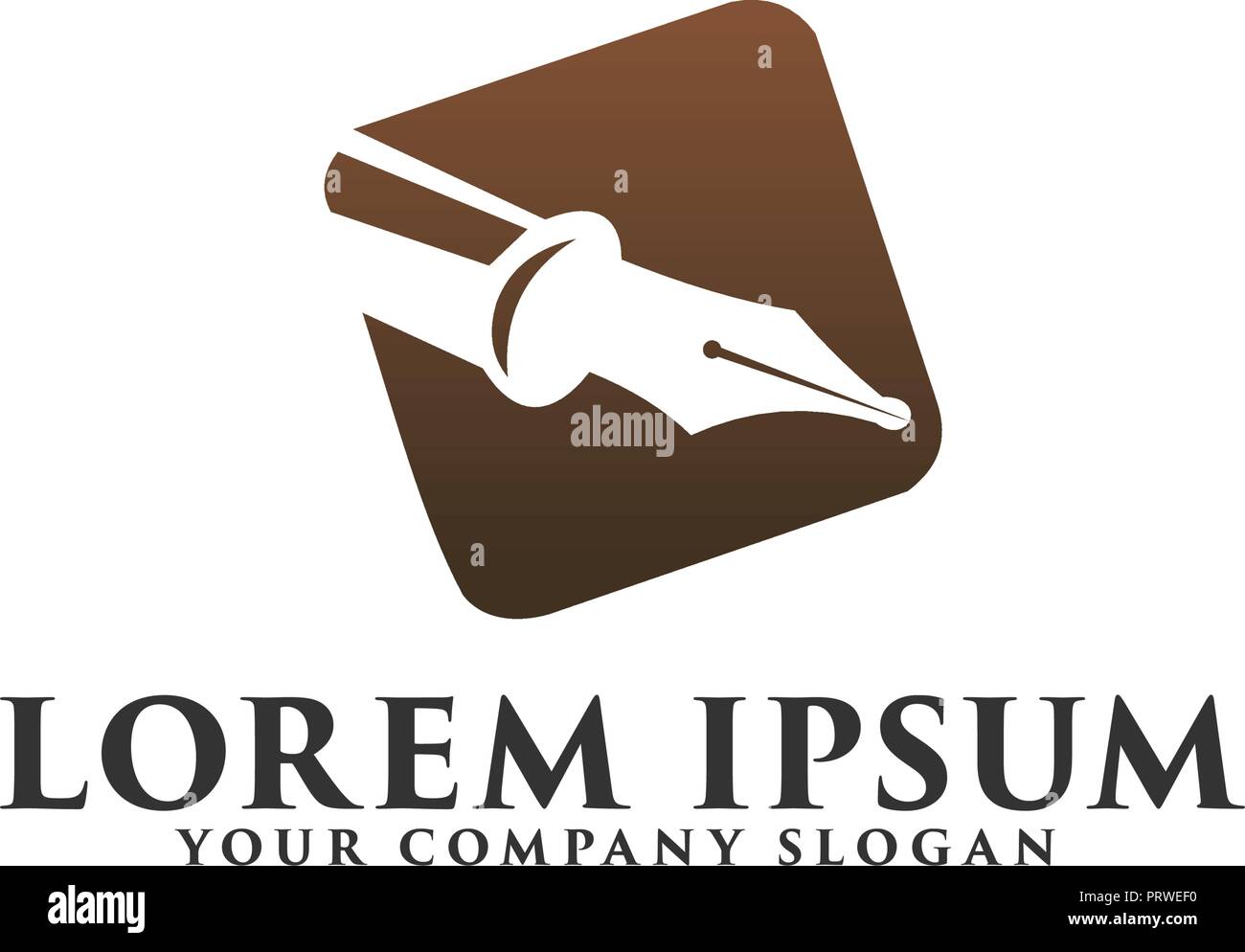 Logo de stylos de luxe. Stylo logo design modèle concept Image ...