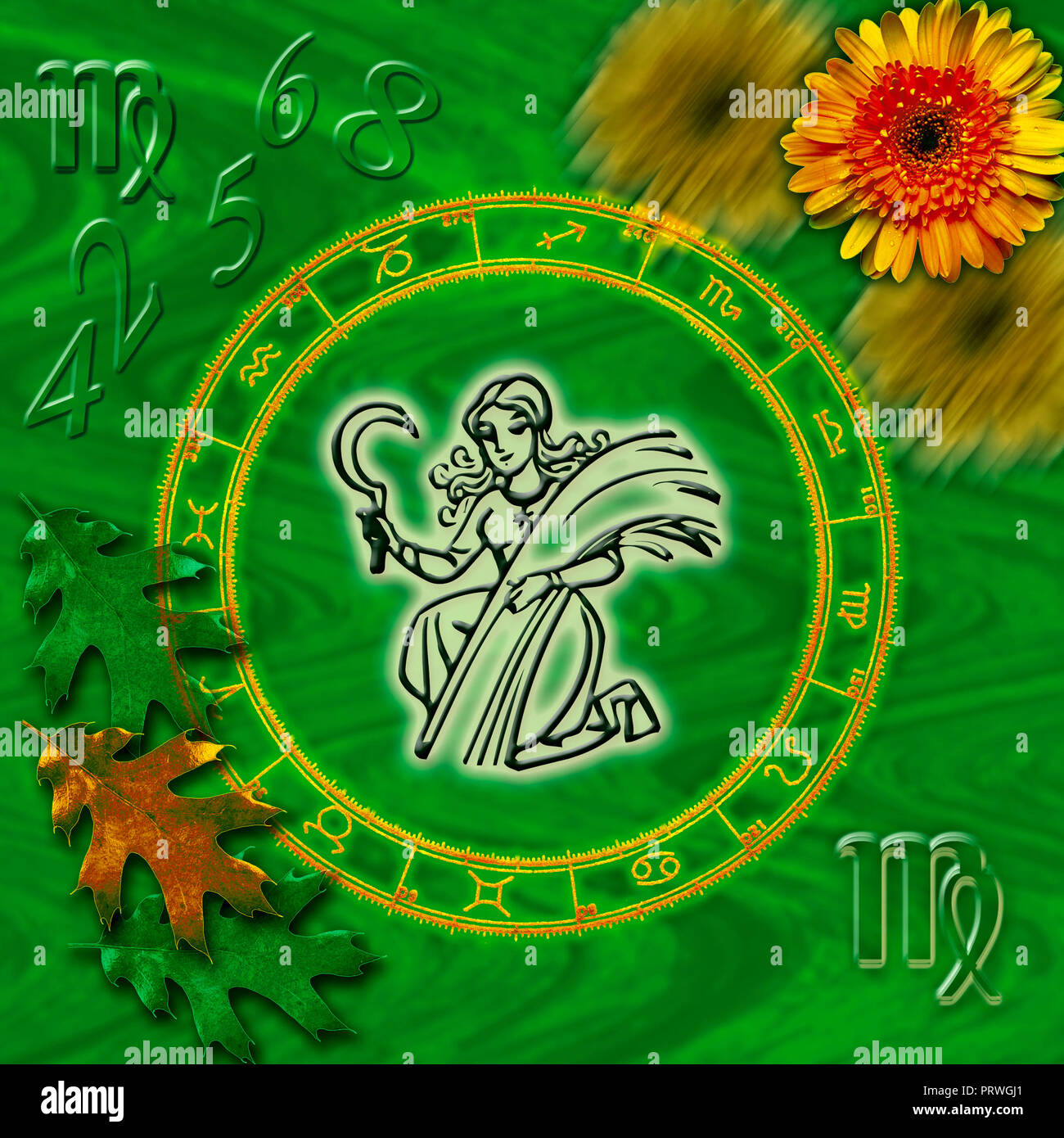 Signe Astrologie Vierge Banque d'image et photos - Alamy