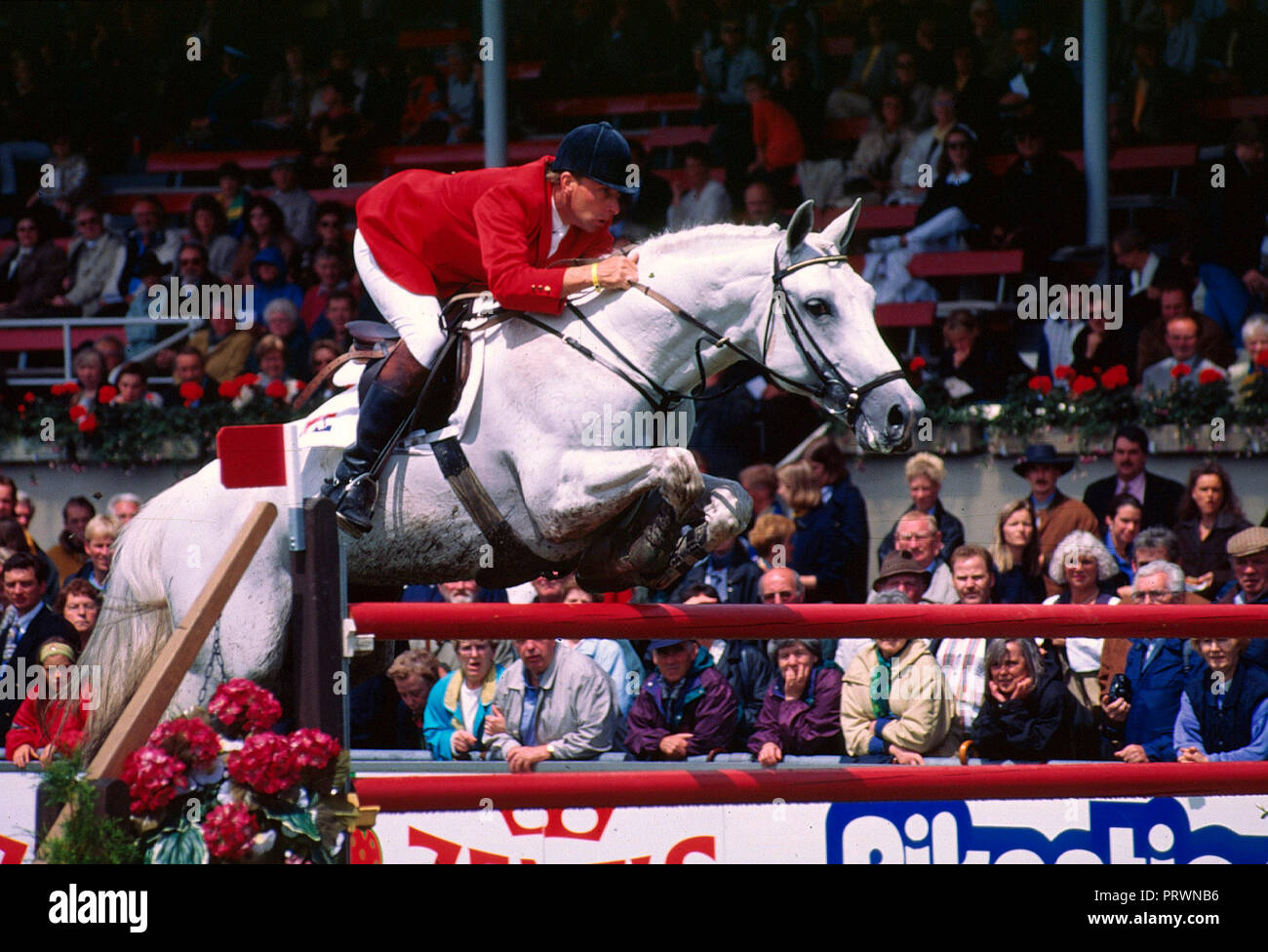 Fichier : Tilburg, Pays-Bas, 4 octobre 2018 : International showjumper Bert Romp est décédé à l ...