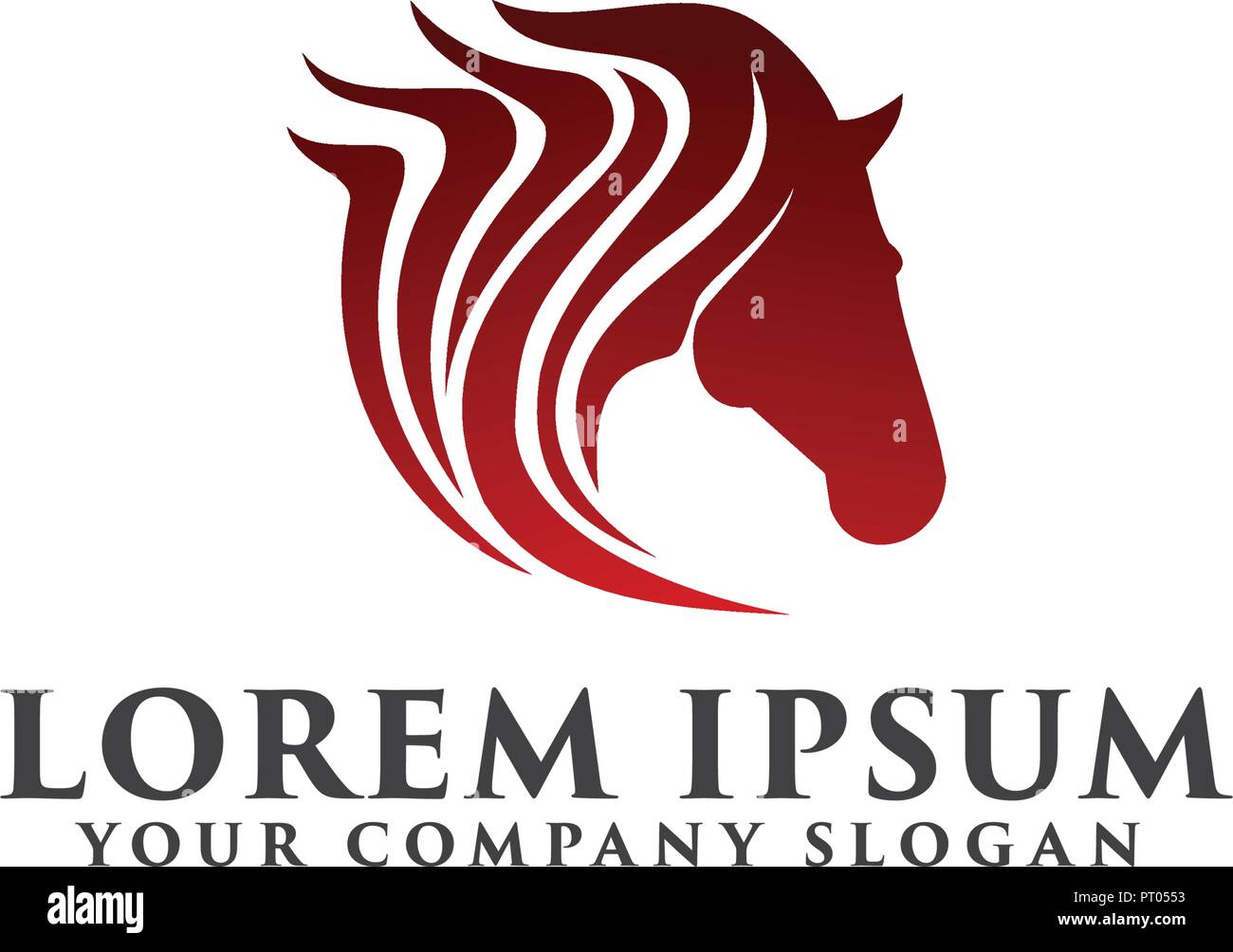 Logo cheval concept design template Image Vectorielle Stock - Alamy