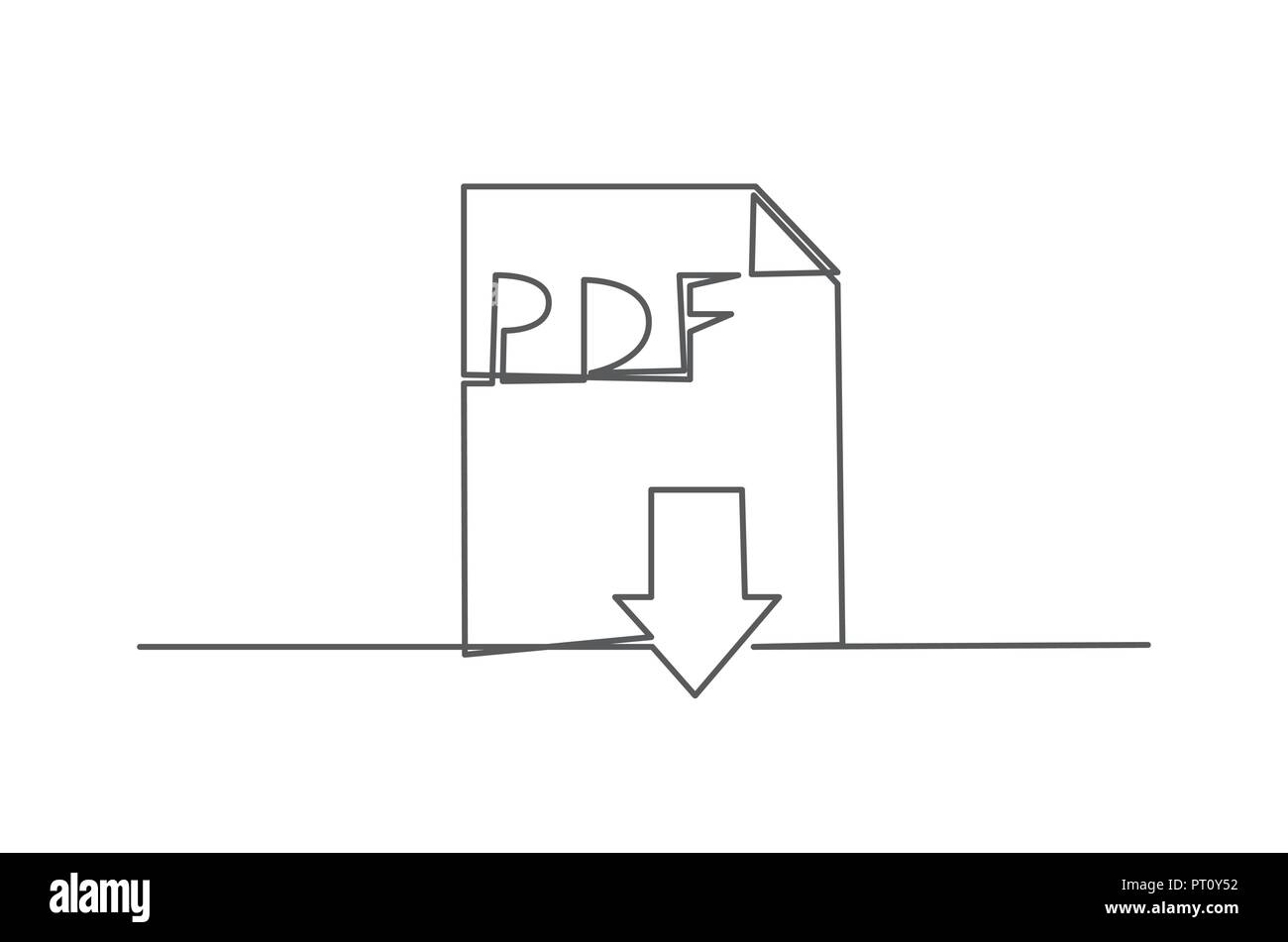 Symbole pdf Banque d'images vectorielles - Alamy