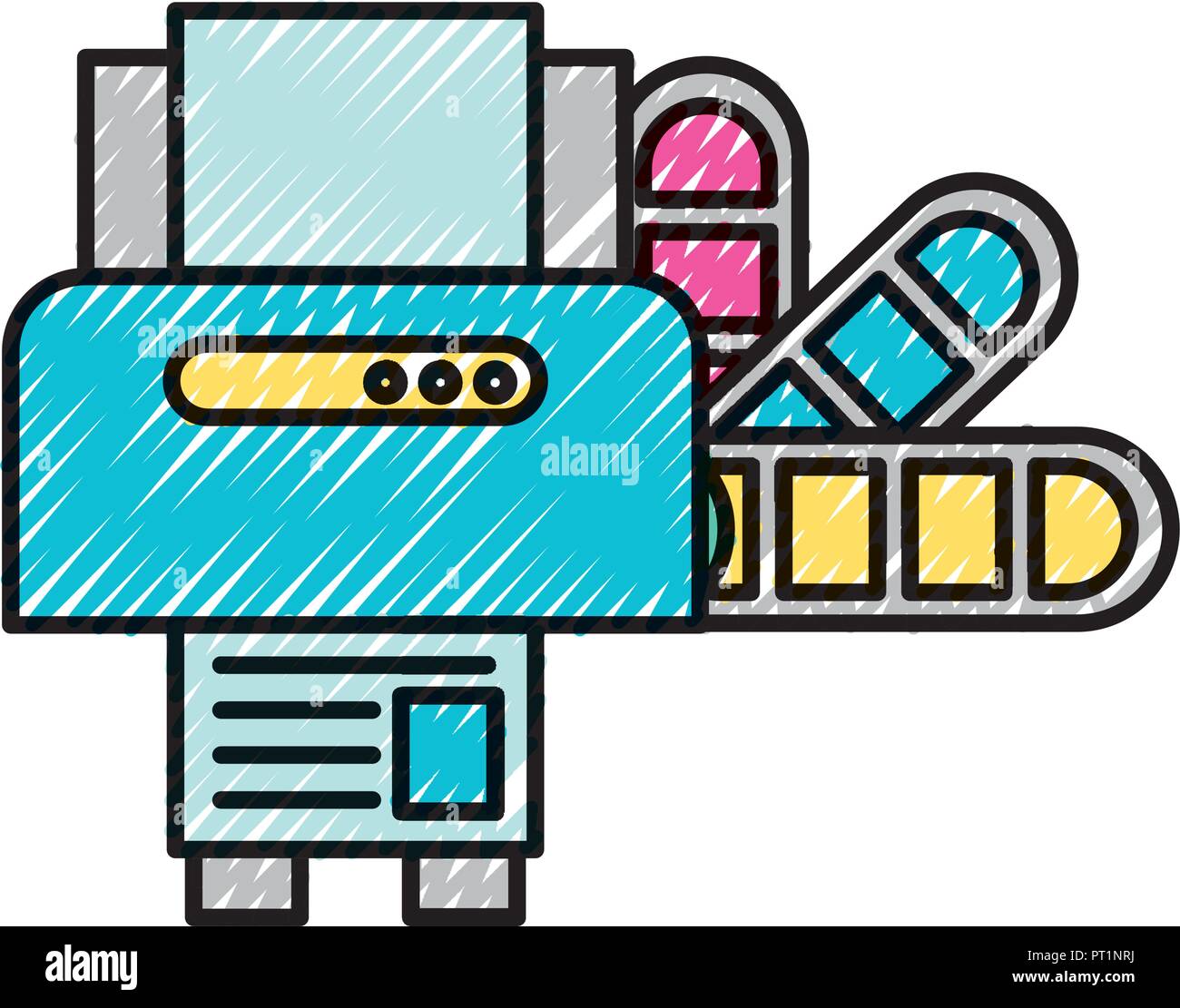 Photocopy Machine Banque d'images vectorielles - Alamy