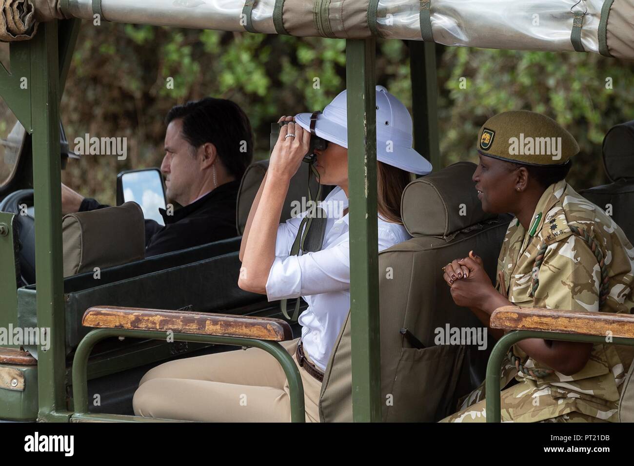 Au Kenya. 05Th Oct, 2018. La première dame des États-Unis Melania Trump ...