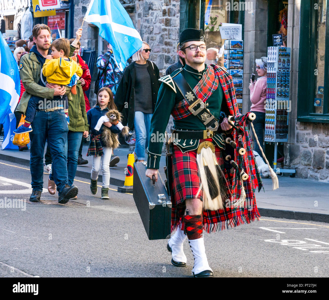 Cornemuse musique défilé mars edimbourg Banque de photographies et d ...