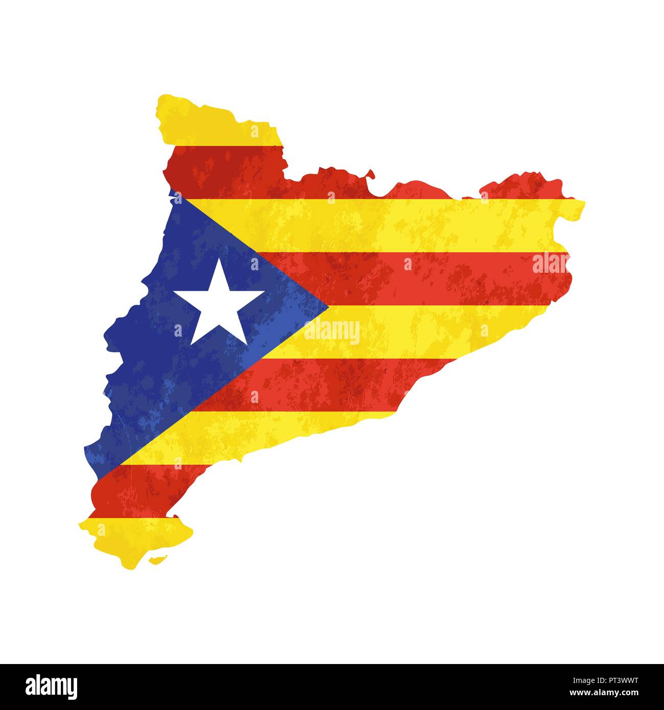Drapeau catalunya Banque d'images vectorielles - Alamy