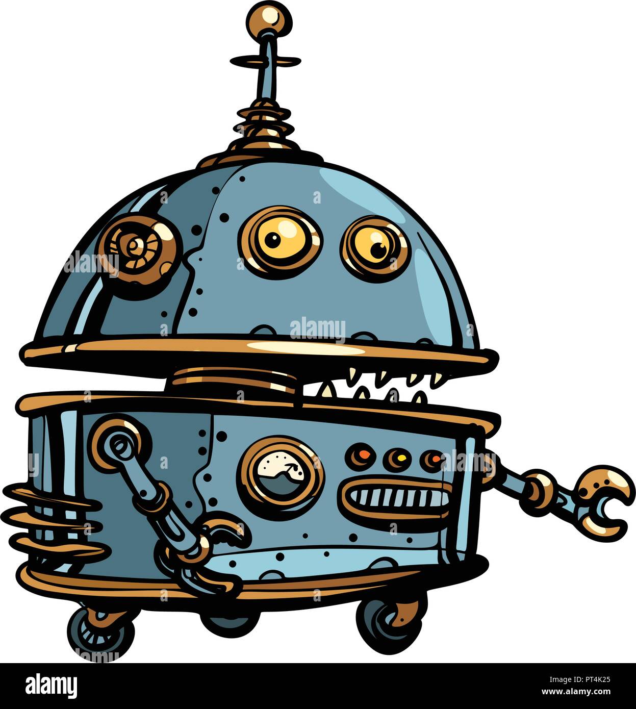 Robot rond Banque d'images vectorielles - Alamy