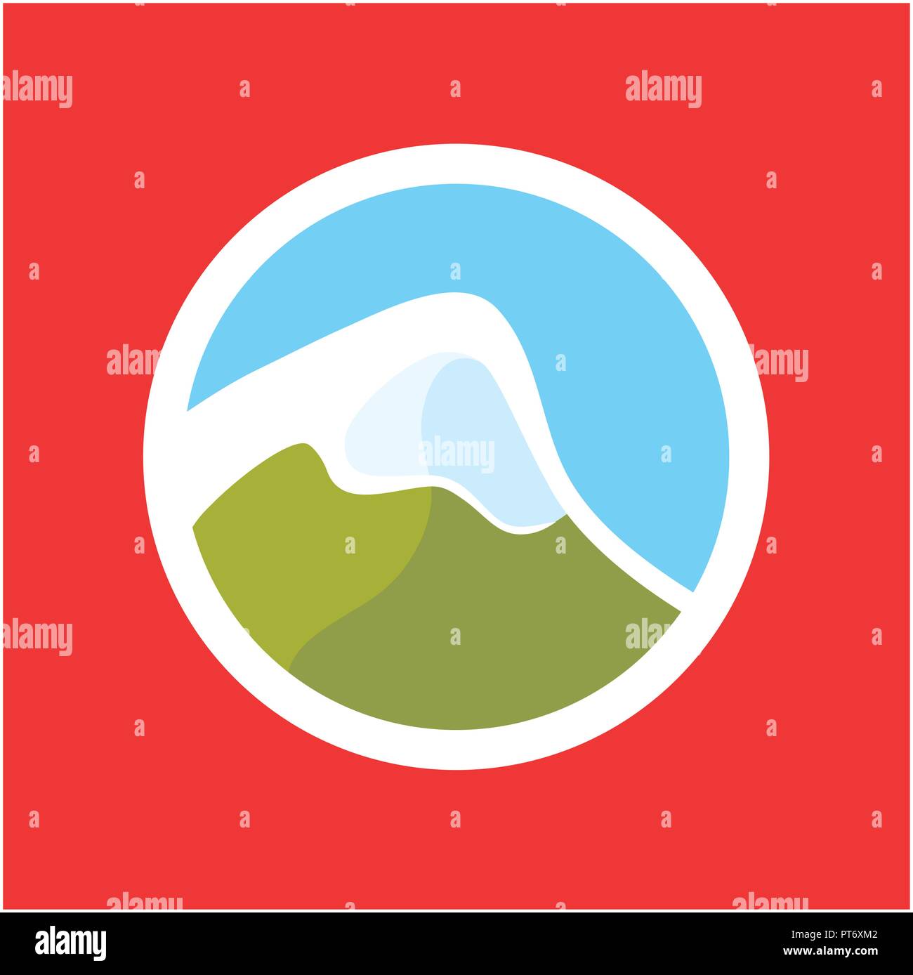 Paysage alpes suisses Banque d'images vectorielles - Alamy