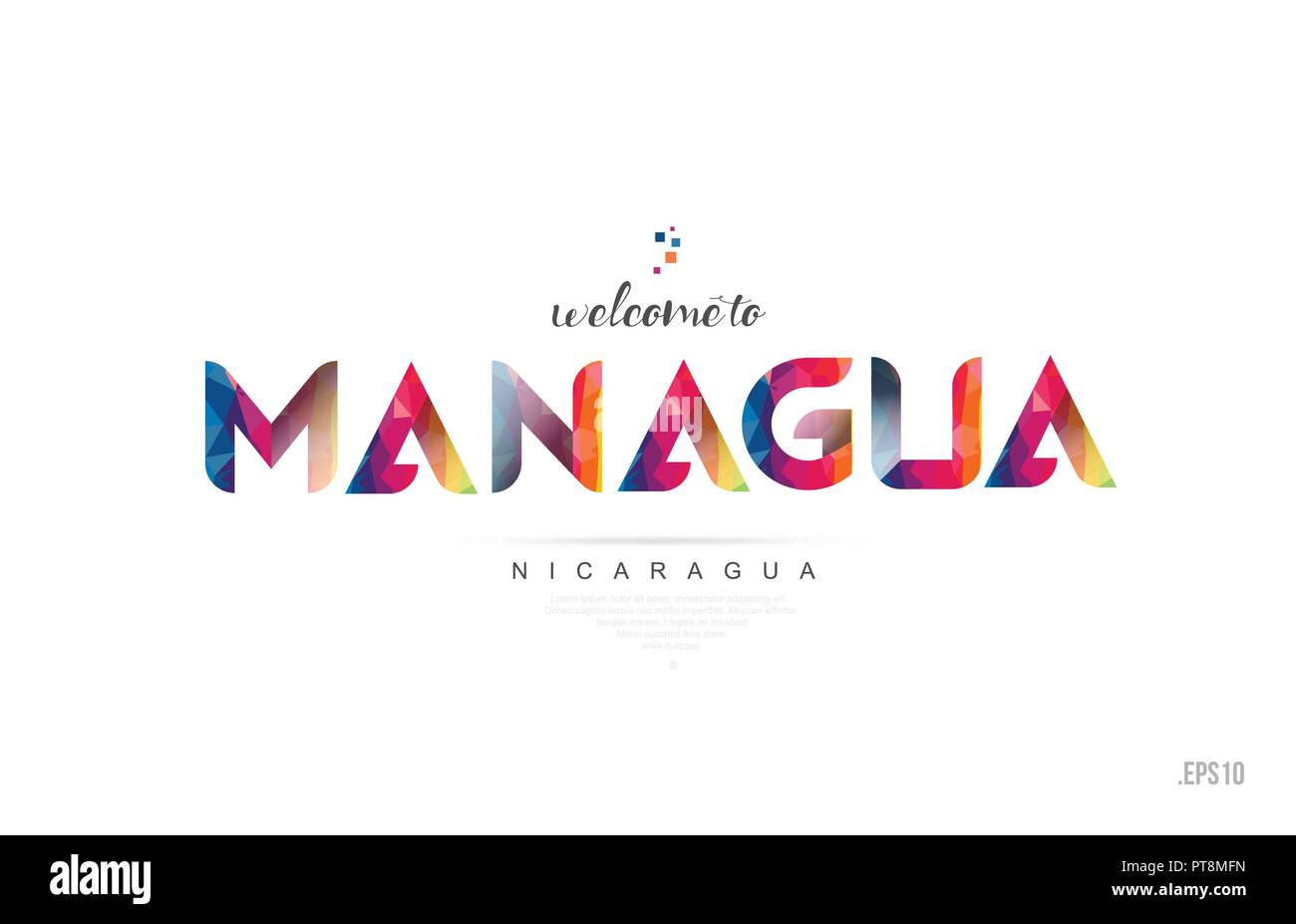 Letrero de bienvenida nicaragua Banque d'images vectorielles - Alamy