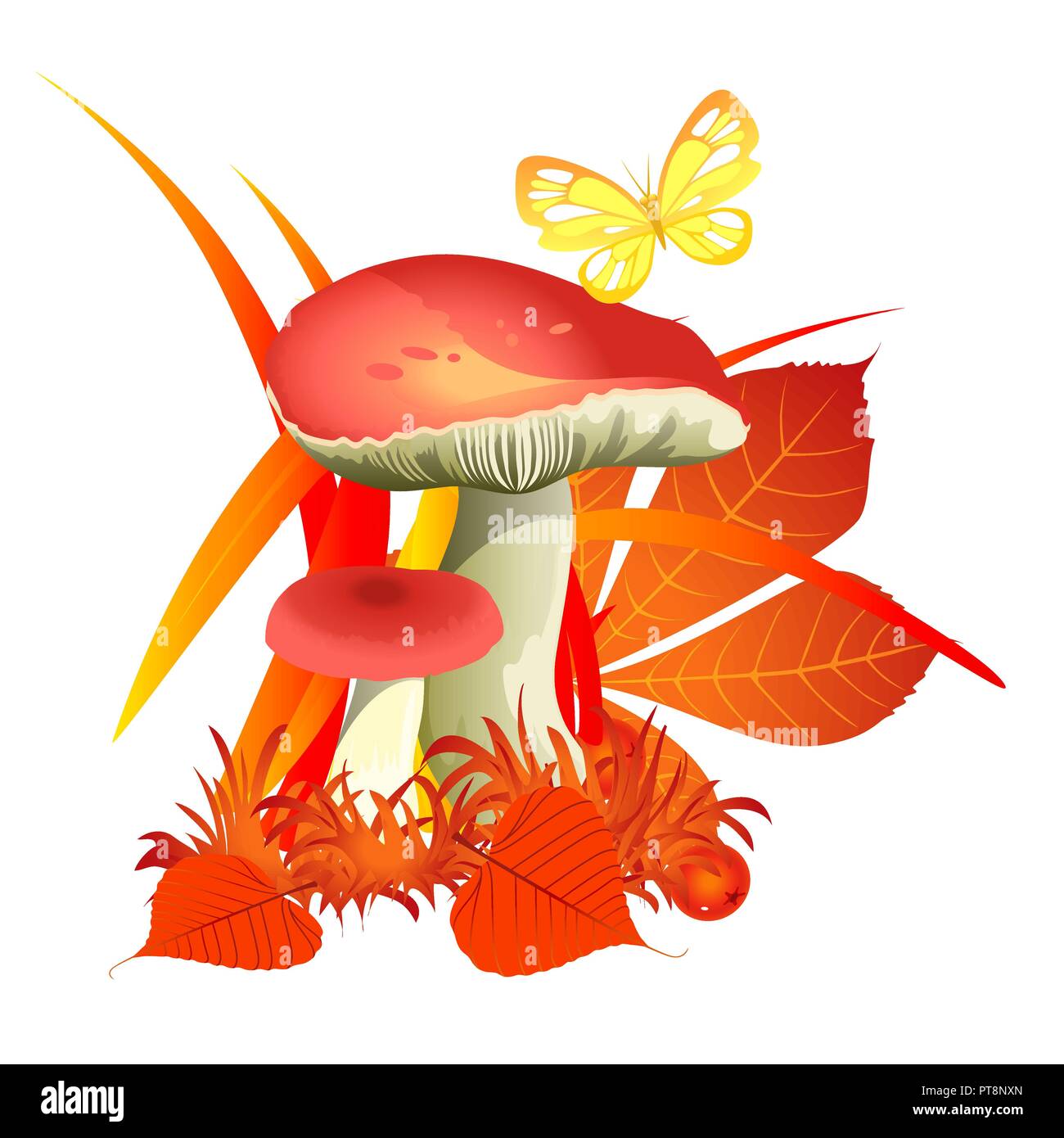 Esquisse pour une affiche sur le thème de la nature automne doré ...