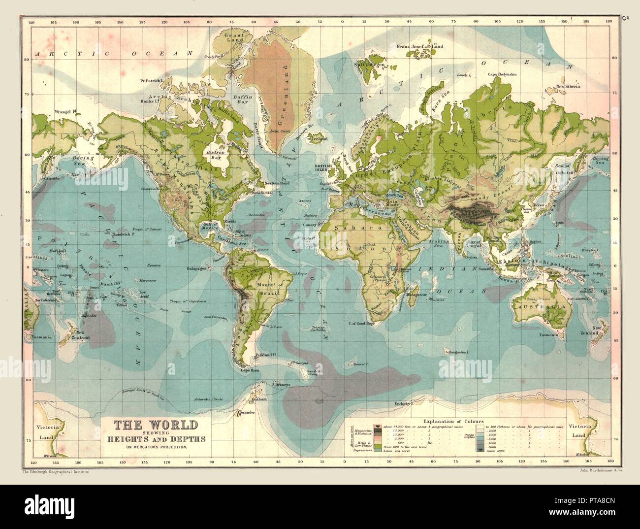 20th century world map Banque de photographies et d’images à haute ...