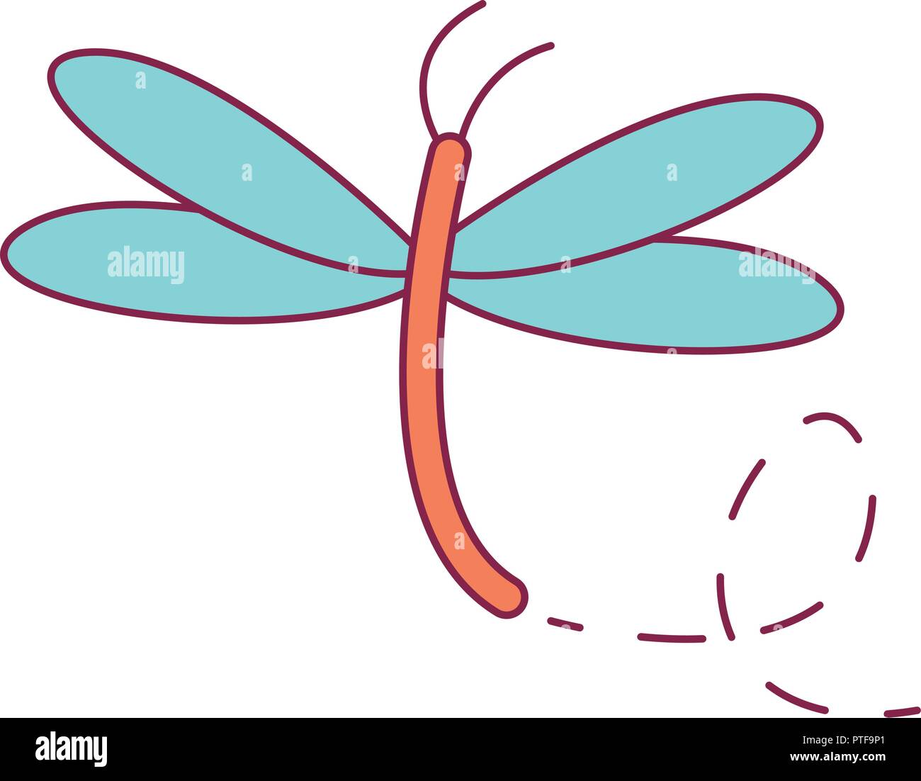 Antenne libellule Banque d'images vectorielles - Alamy