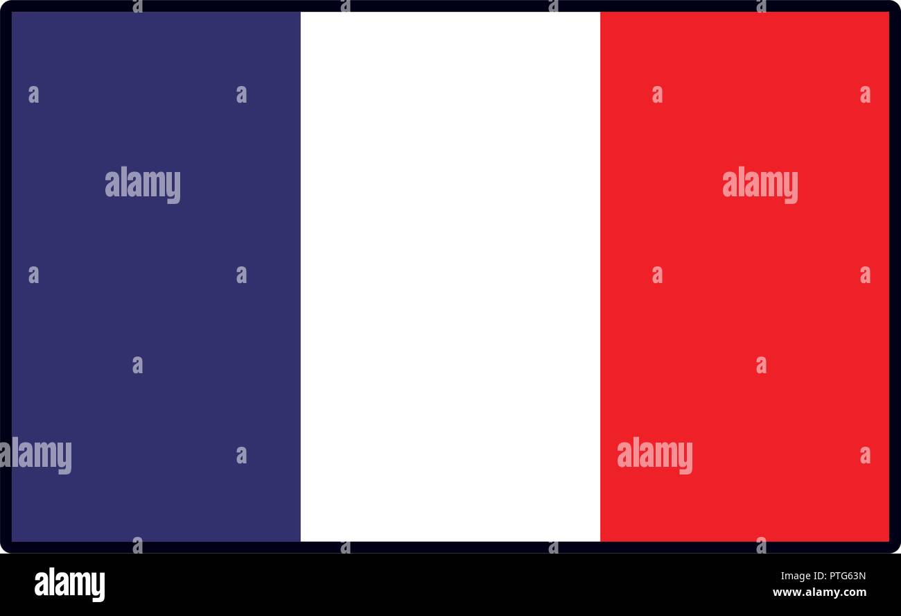 Drapeau france Banque d'images vectorielles - Alamy