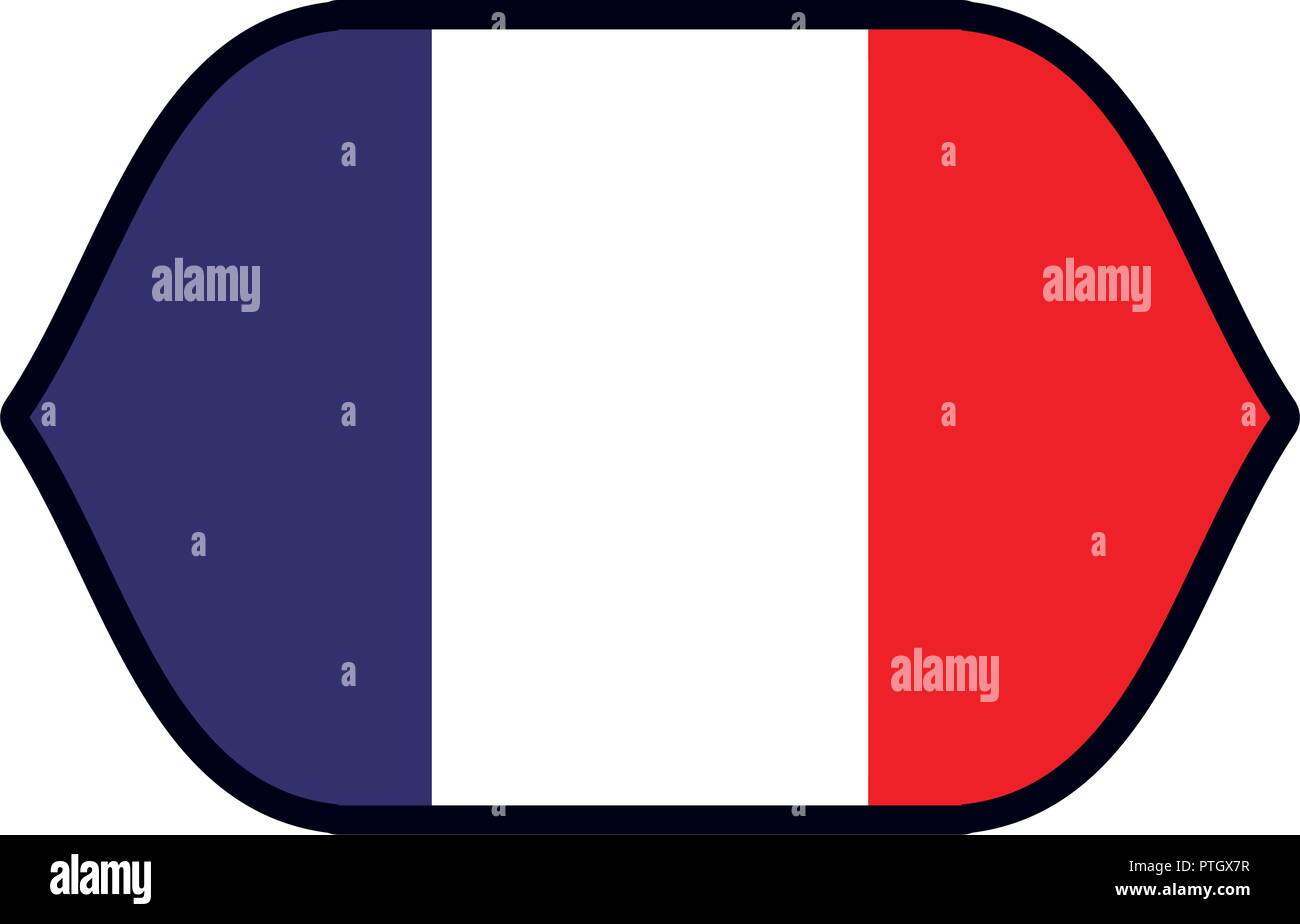 L'emblème du drapeau France Image Vectorielle Stock - Alamy