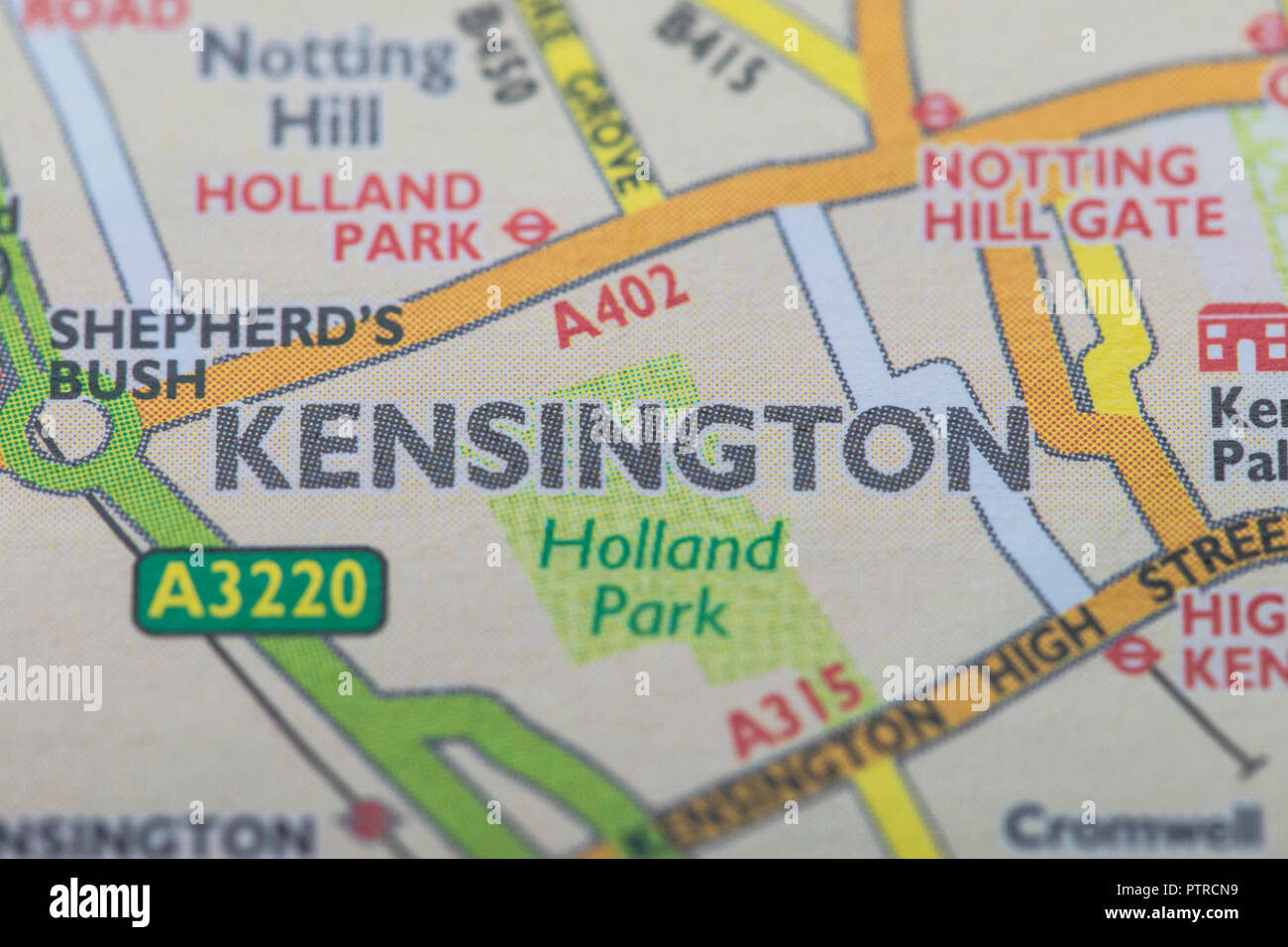 Carte de kensington Banque de photographies et d’images à haute ...
