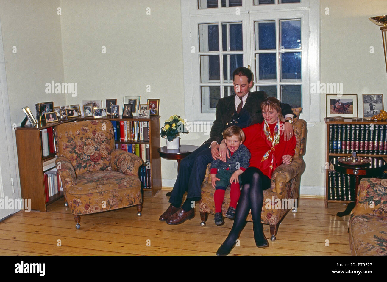 Rudolph Prinz von Croy mit Ehefrau Alexandra à Dülmen, Allemagne 1989 ...