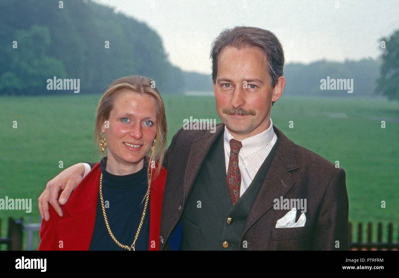 Rudolph Prinz von Croy mit Ehefrau Alexandra à Dülmen, Allemagne 1989 ...