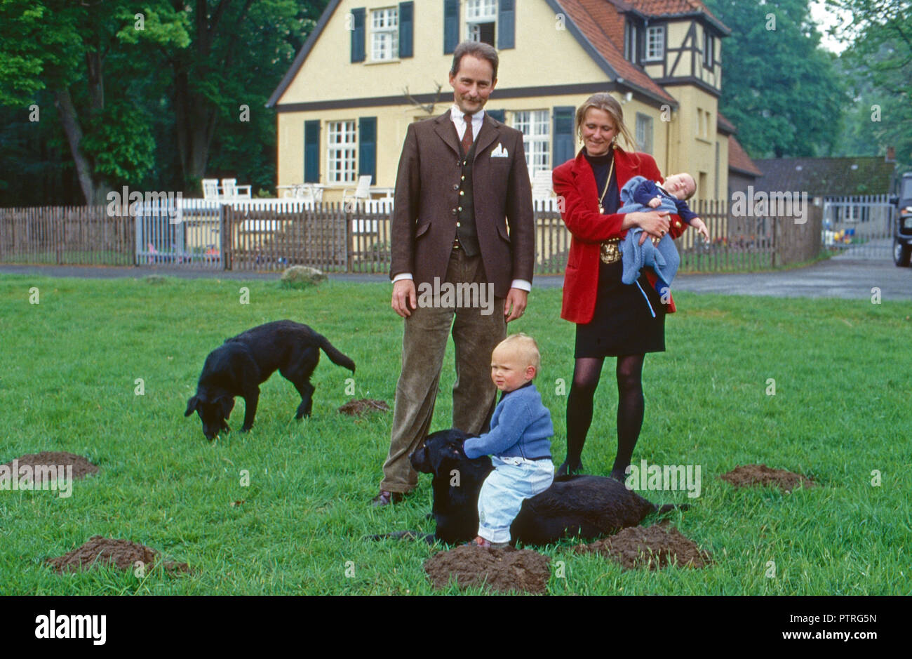 Rudolph Prinz von Croy mit Ehefrau Alexandra à Dülmen, Allemagne 1989 ...