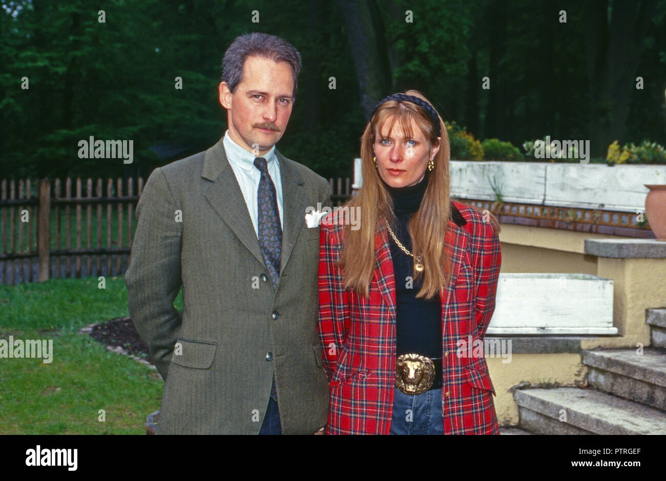 Rudolph Prinz von Croy mit Ehefrau Alexandra à Dülmen, Allemagne 1989 ...