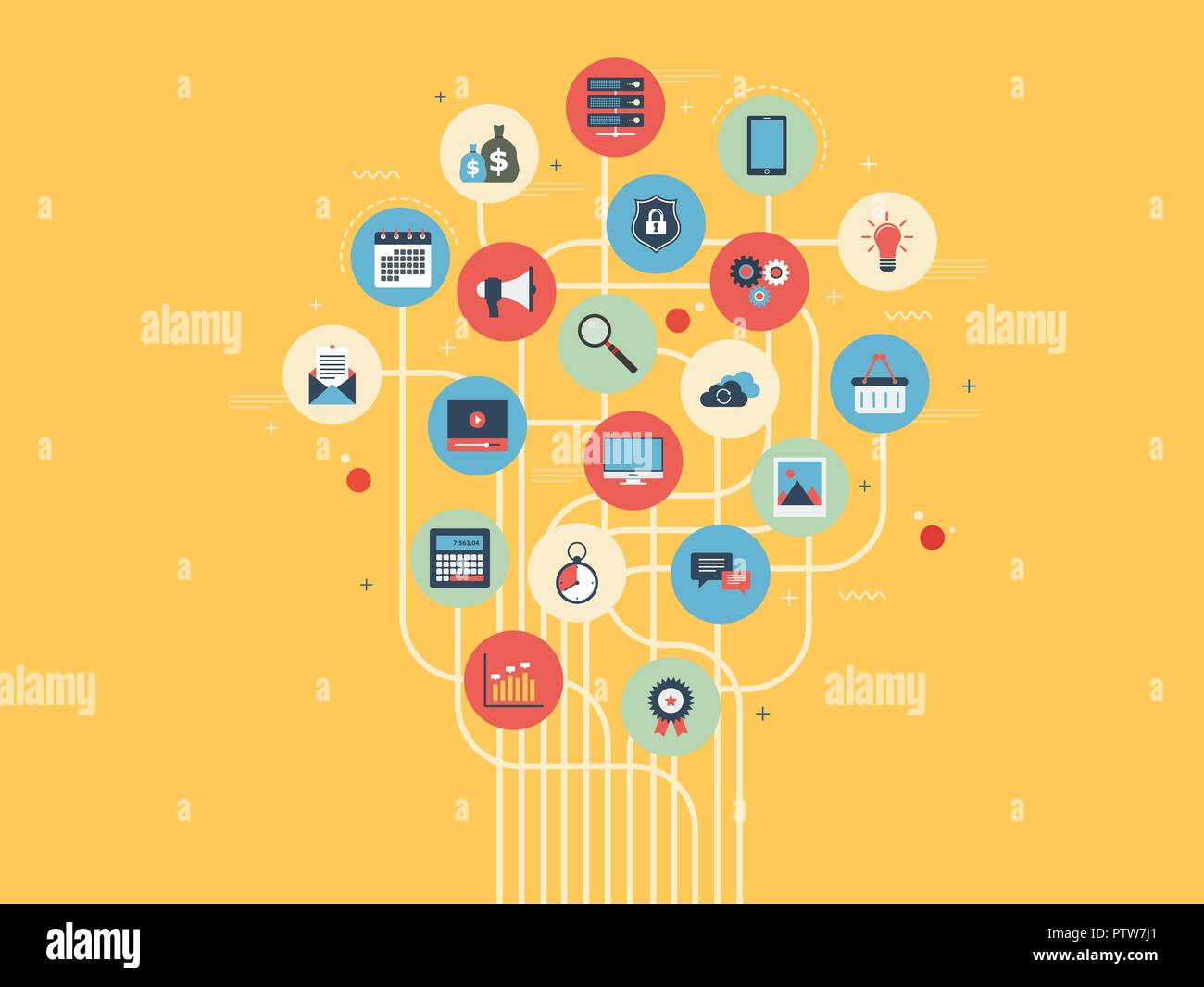 Infographie d'arbres Banque d'images vectorielles - Alamy