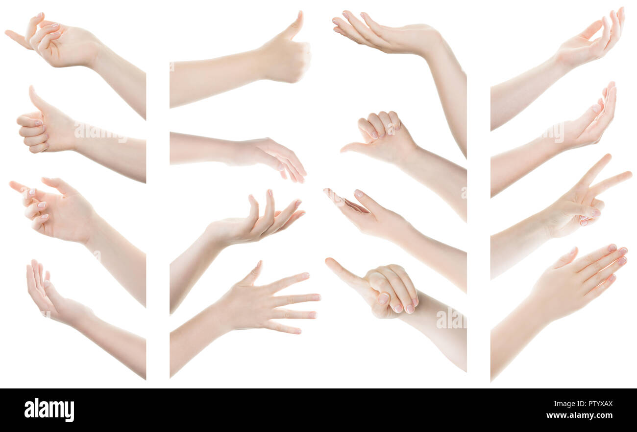 Gestes de la main isolés Banque de photographies et d’images à haute ...