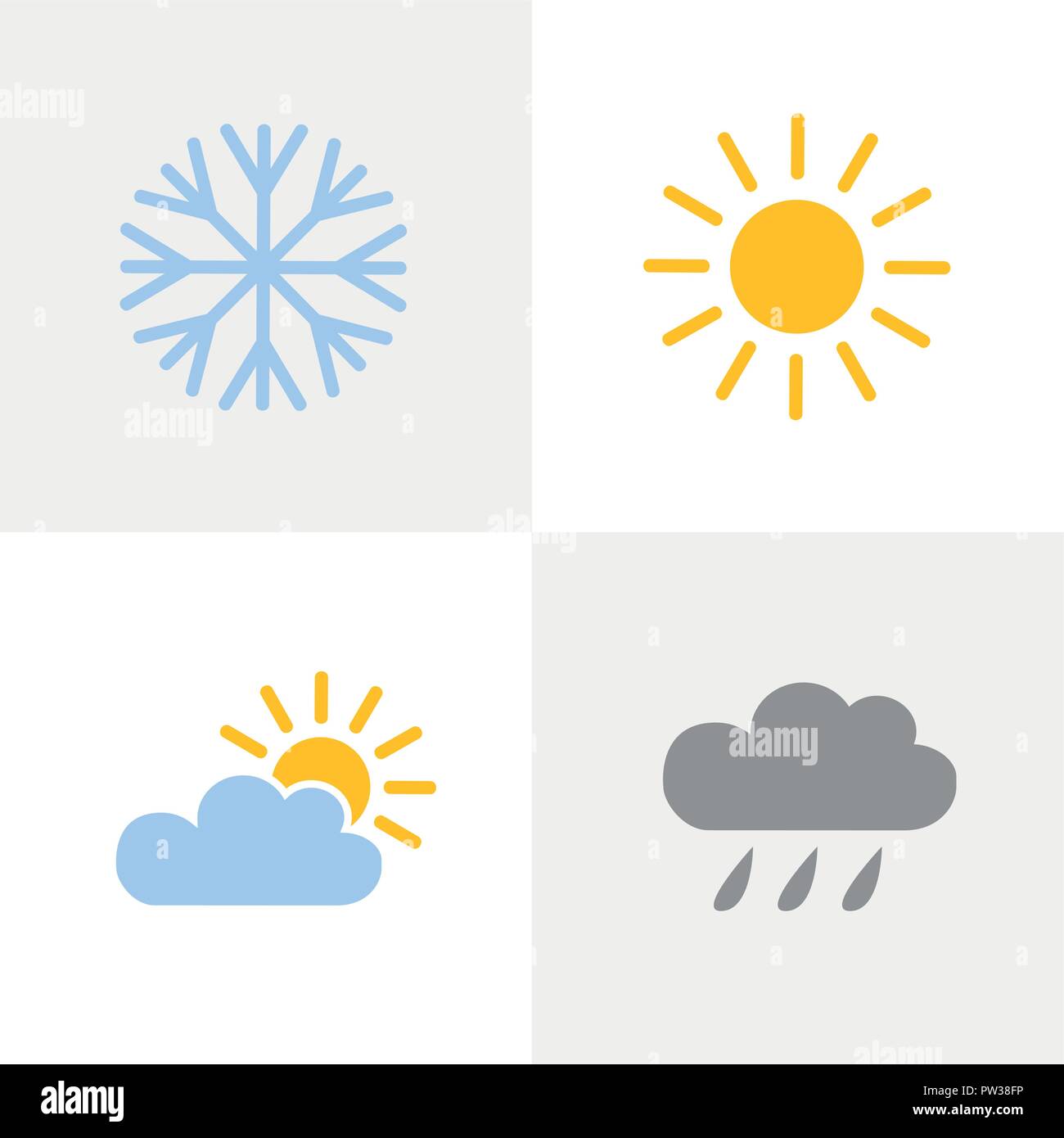 Icônes météo Banque de photographies et d’images à haute résolution - Alamy