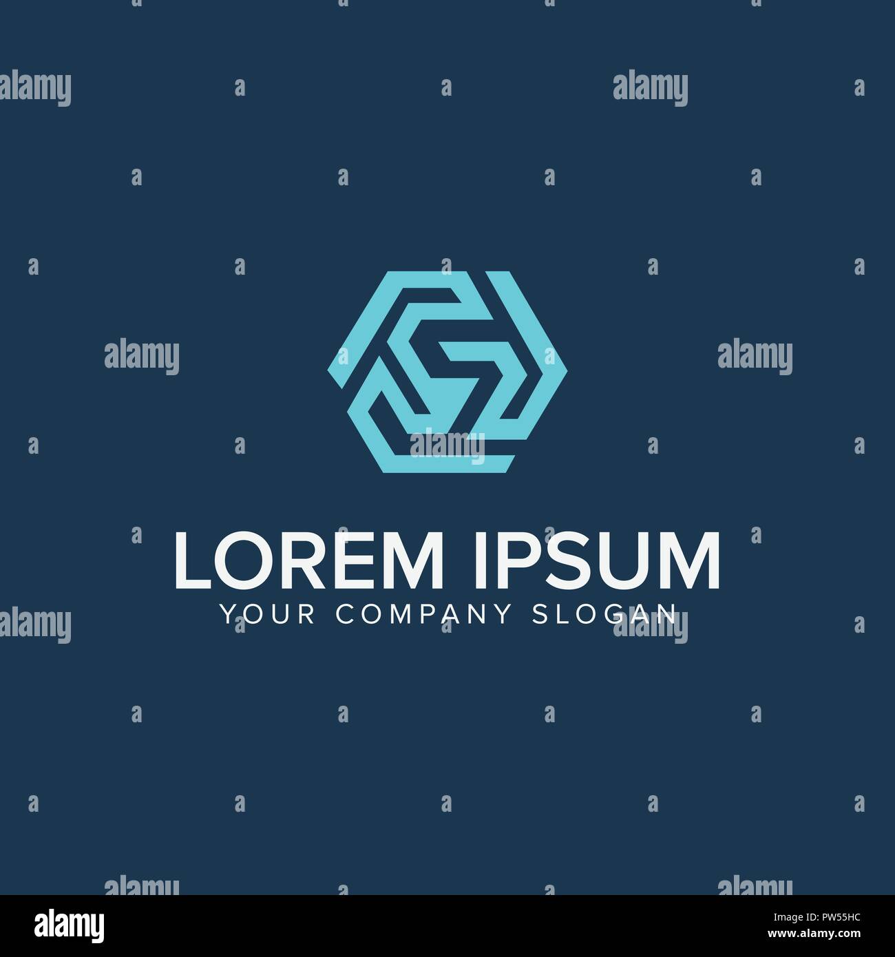 Logo hexagonal Banque de photographies et d’images à haute résolution ...