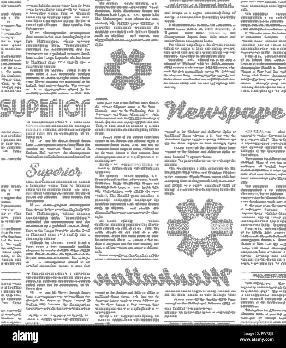 Old newspaper wallpaper Banque d'images vectorielles - Alamy