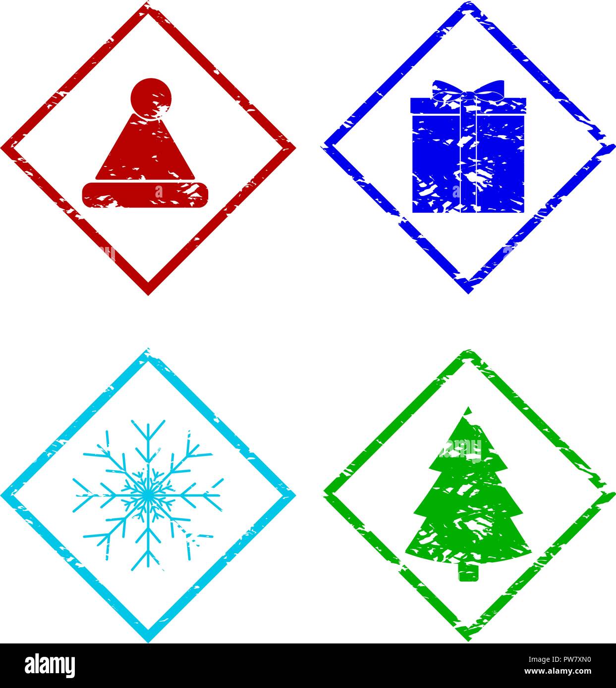 Rubber stamp text santa claus Banque de photographies et d’images à ...