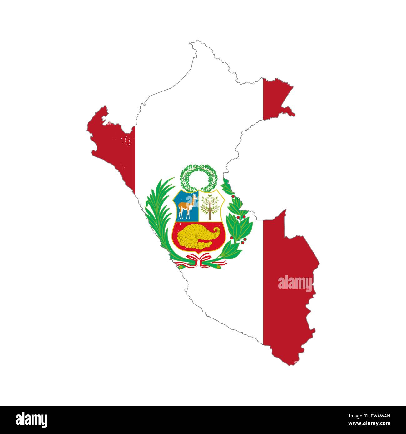 Drapeau machu picchu Banque d'images vectorielles - Alamy