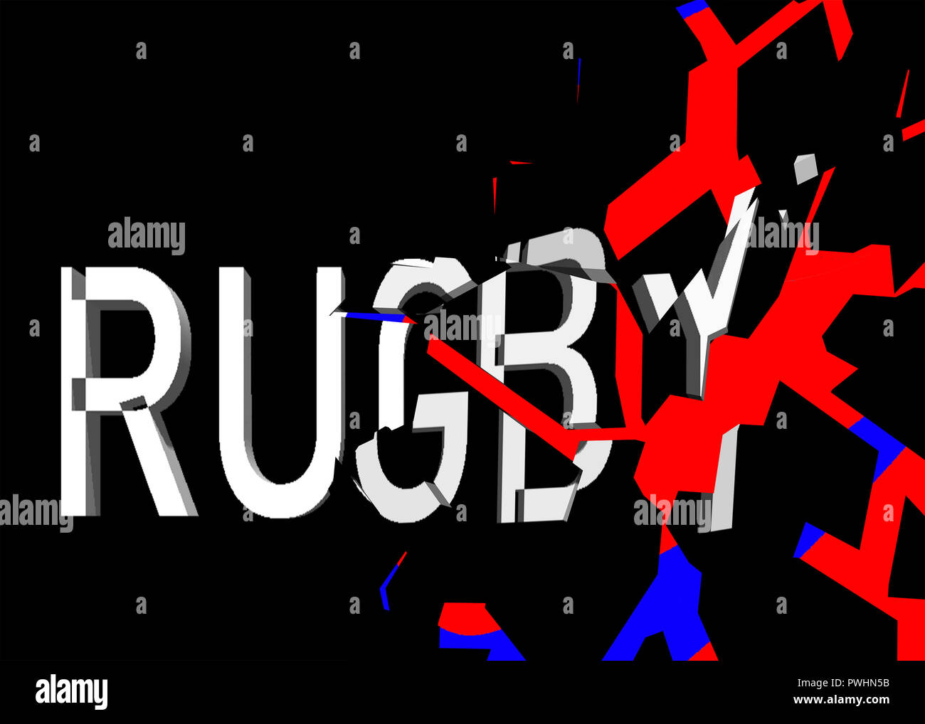 Rugby theme Banque de photographies et d’images à haute résolution - Alamy