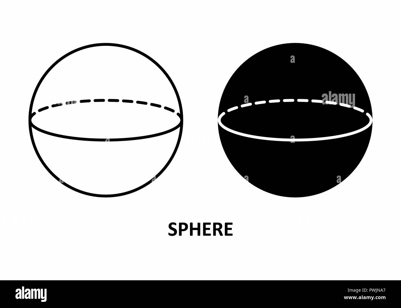 Sphere maths Banque d'images vectorielles - Alamy