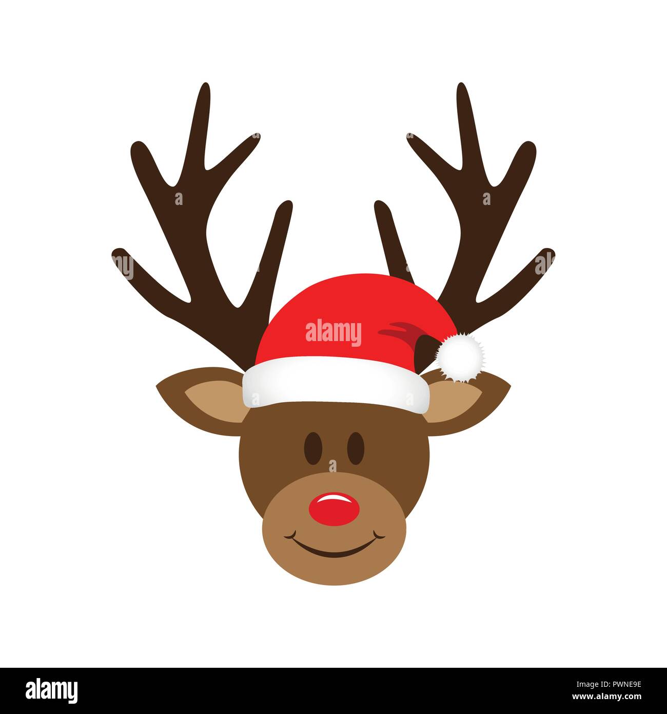 Dessin renne de noel rigolo Banque de photographies et d’images à haute ...