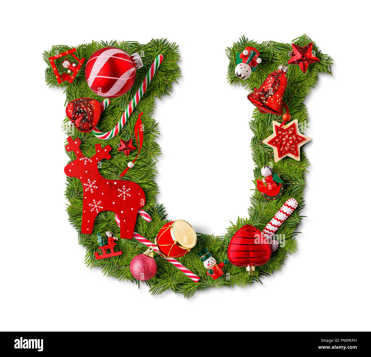 Christmas alphabet Banque d'images détourées - Alamy