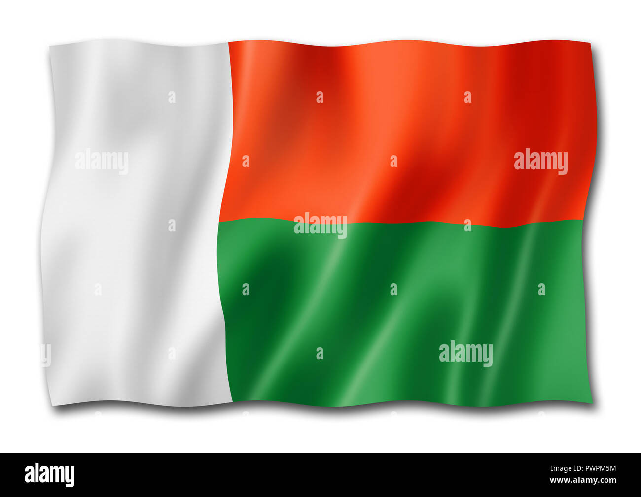 Drapeau de madagascar Banque de photographies et d’images à haute ...