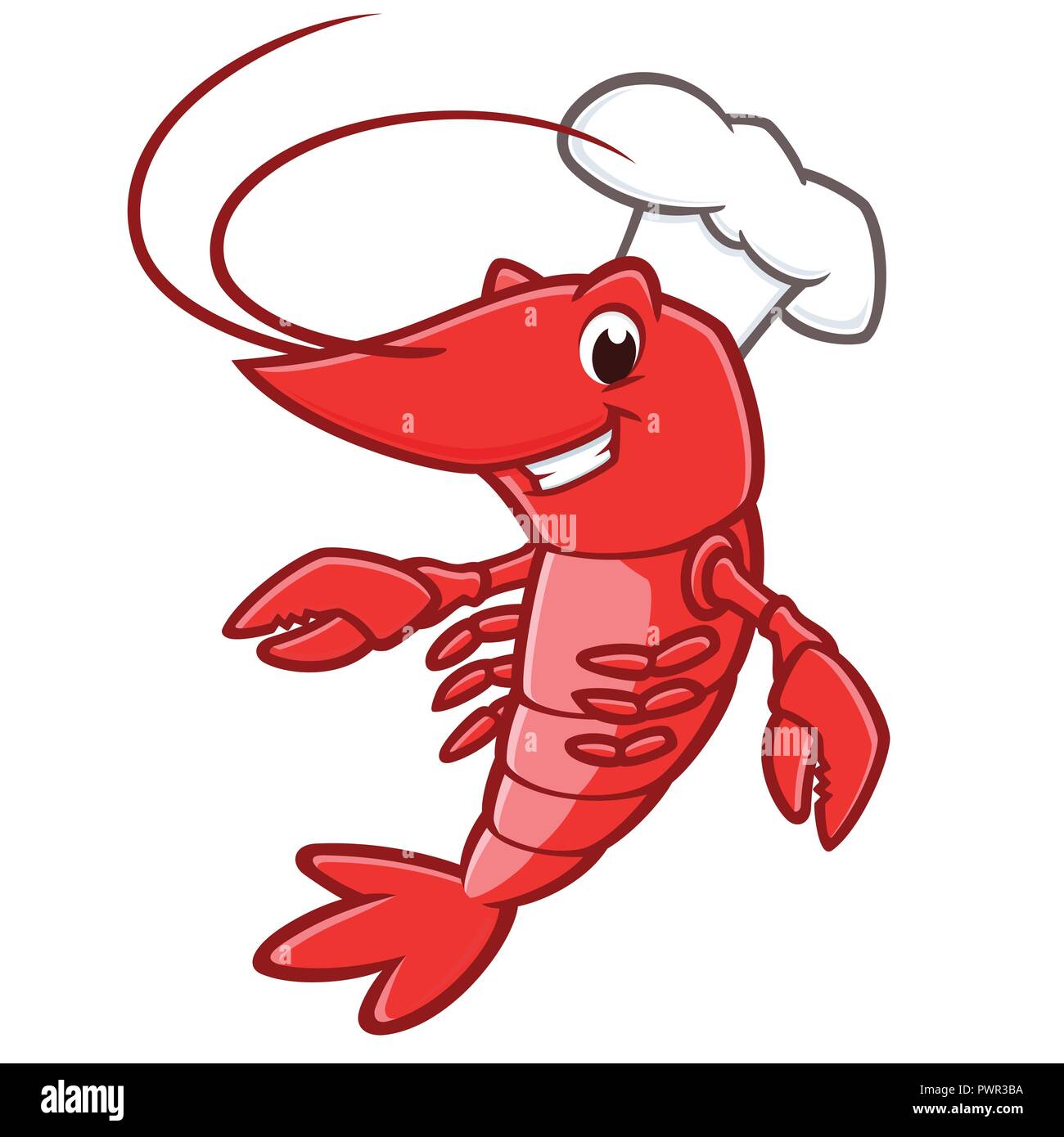 Cartoon Chef de homard Image Vectorielle Stock - Alamy