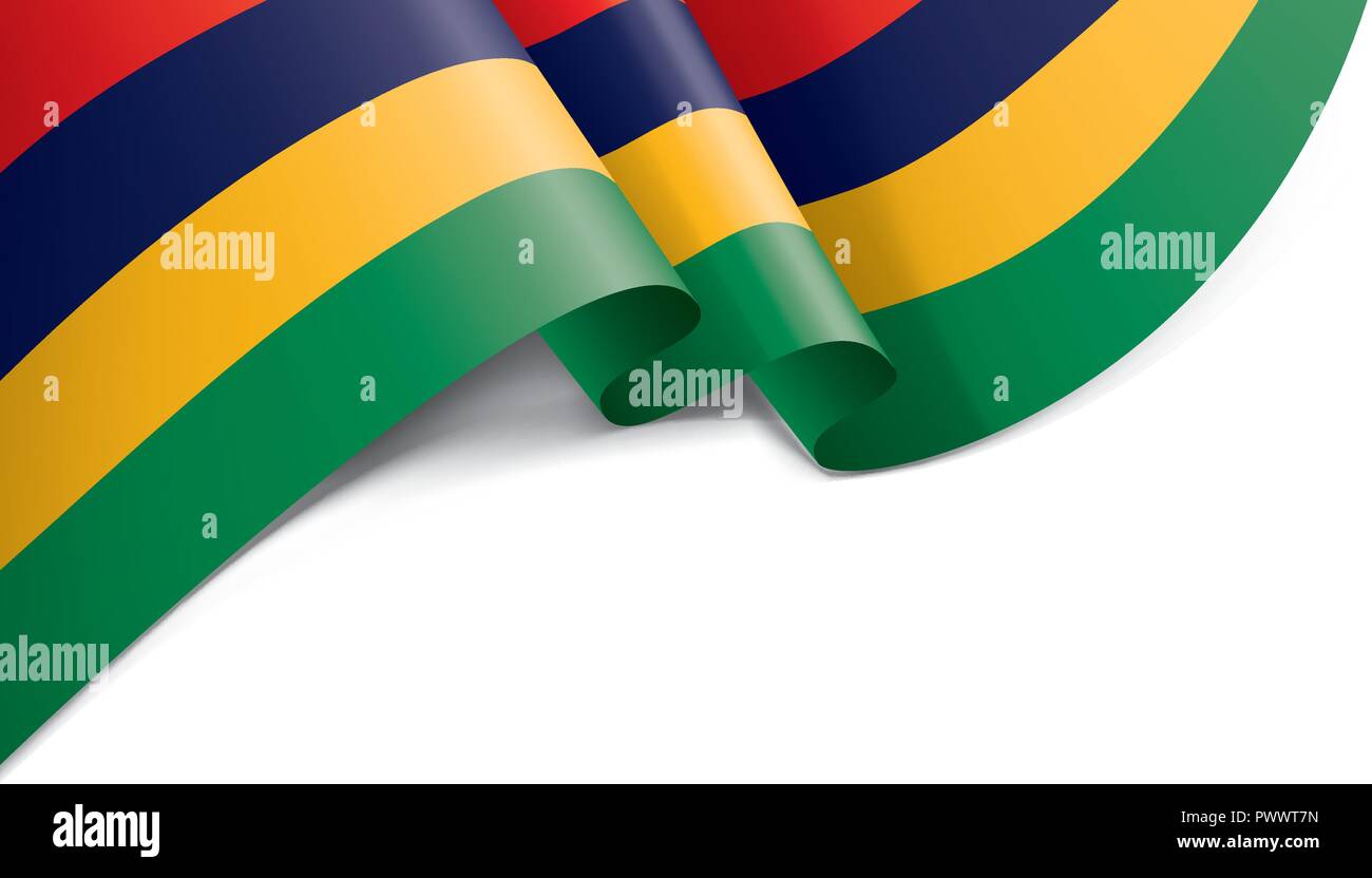 Drapeau de l'Ile Maurice, vector illustration sur fond blanc Image ...