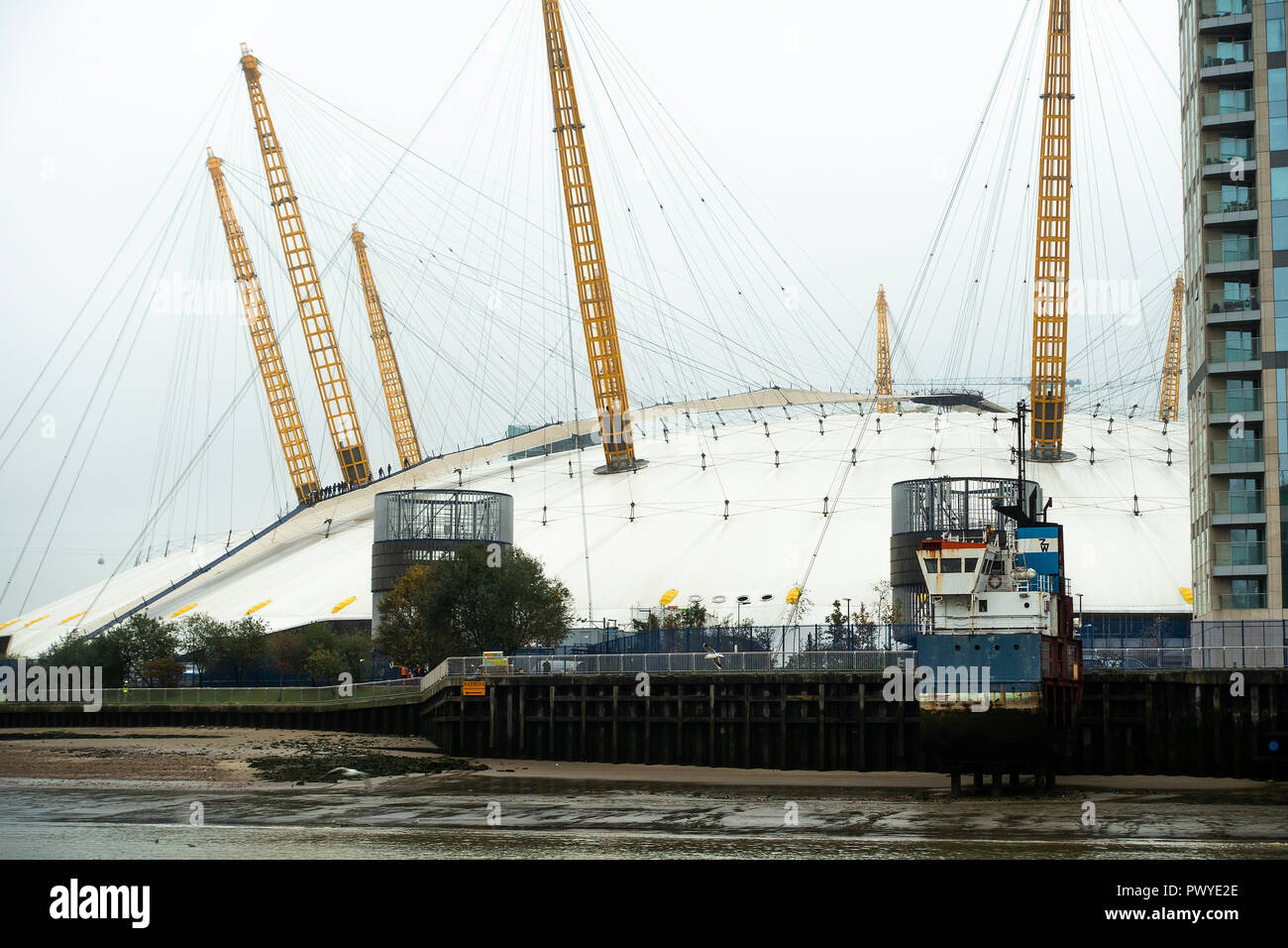 Le Millennium Dome maintenant connue sous le nom de l'O2 Arena sur la ...