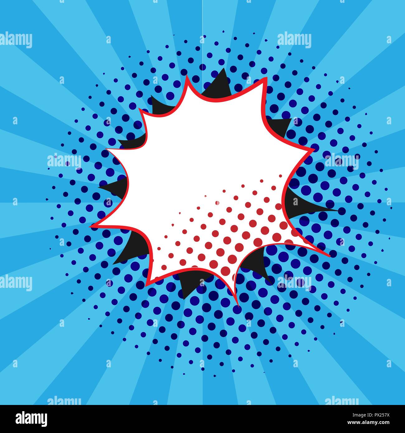 Bulle de couleur vide résumé discours de comic Image Vectorielle Stock ...