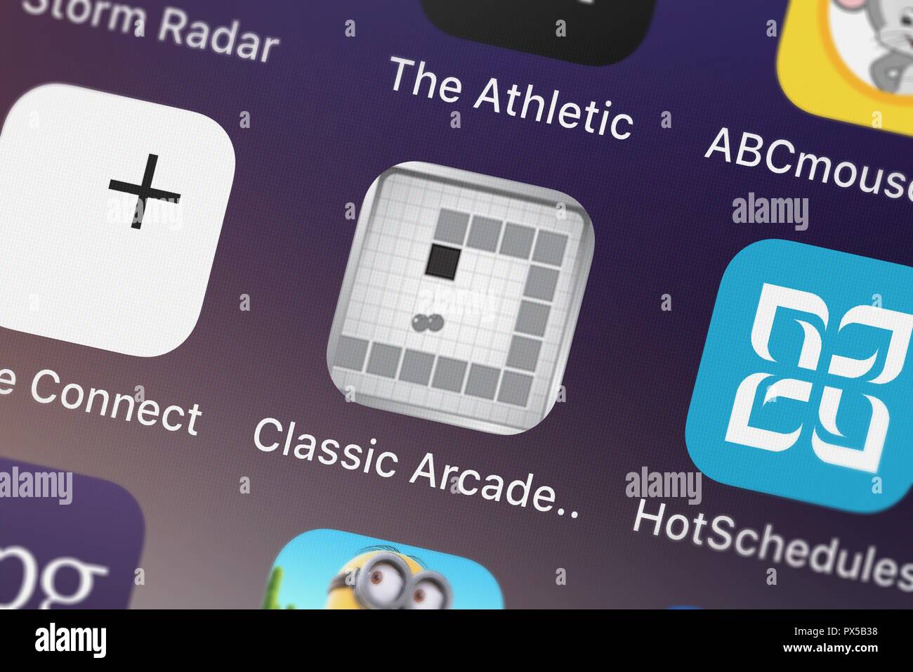 Classic arcade snake games Banque de photographies et d’images à haute ...