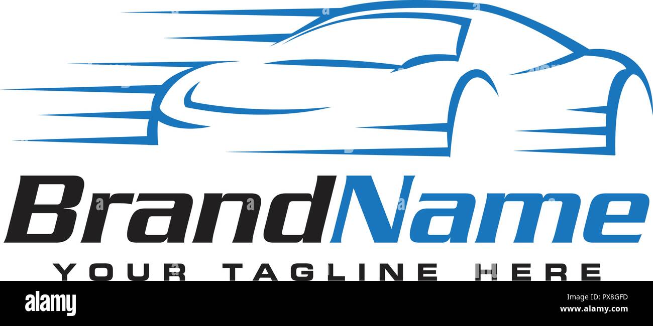 Logo fast car modèle logo automobile Image Vectorielle Stock - Alamy