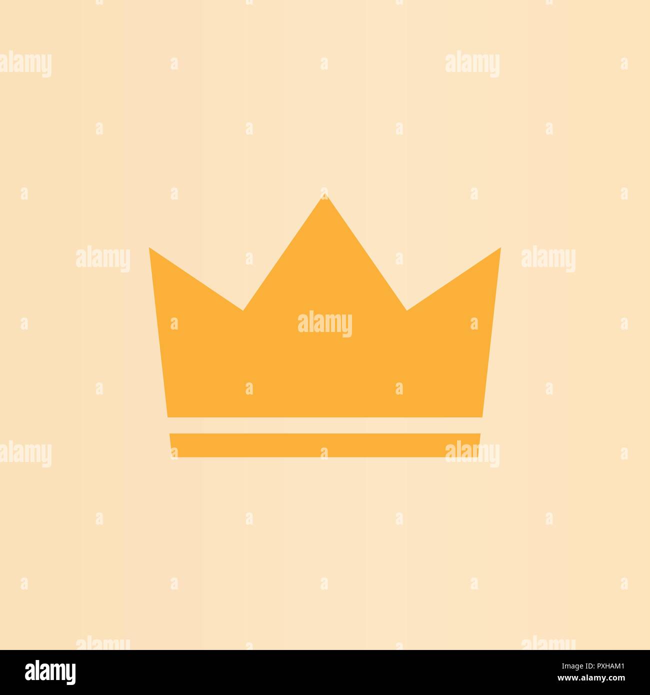 L'icône de la Couronne. Vector illustration design plat Image ...