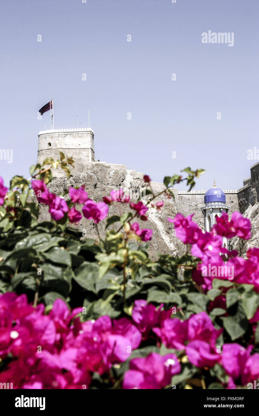 Oman view of fort mirani in muscat Banque de photographies et d’images à haute résolution - Alamy