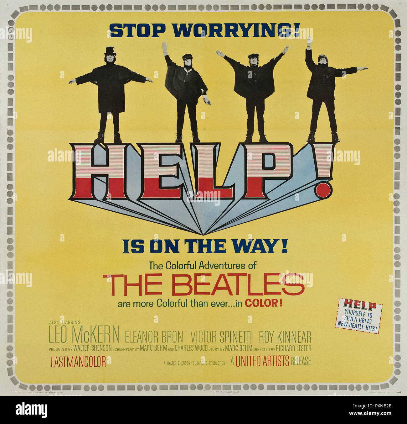 The help film poster Banque de photographies et d’images à haute ...