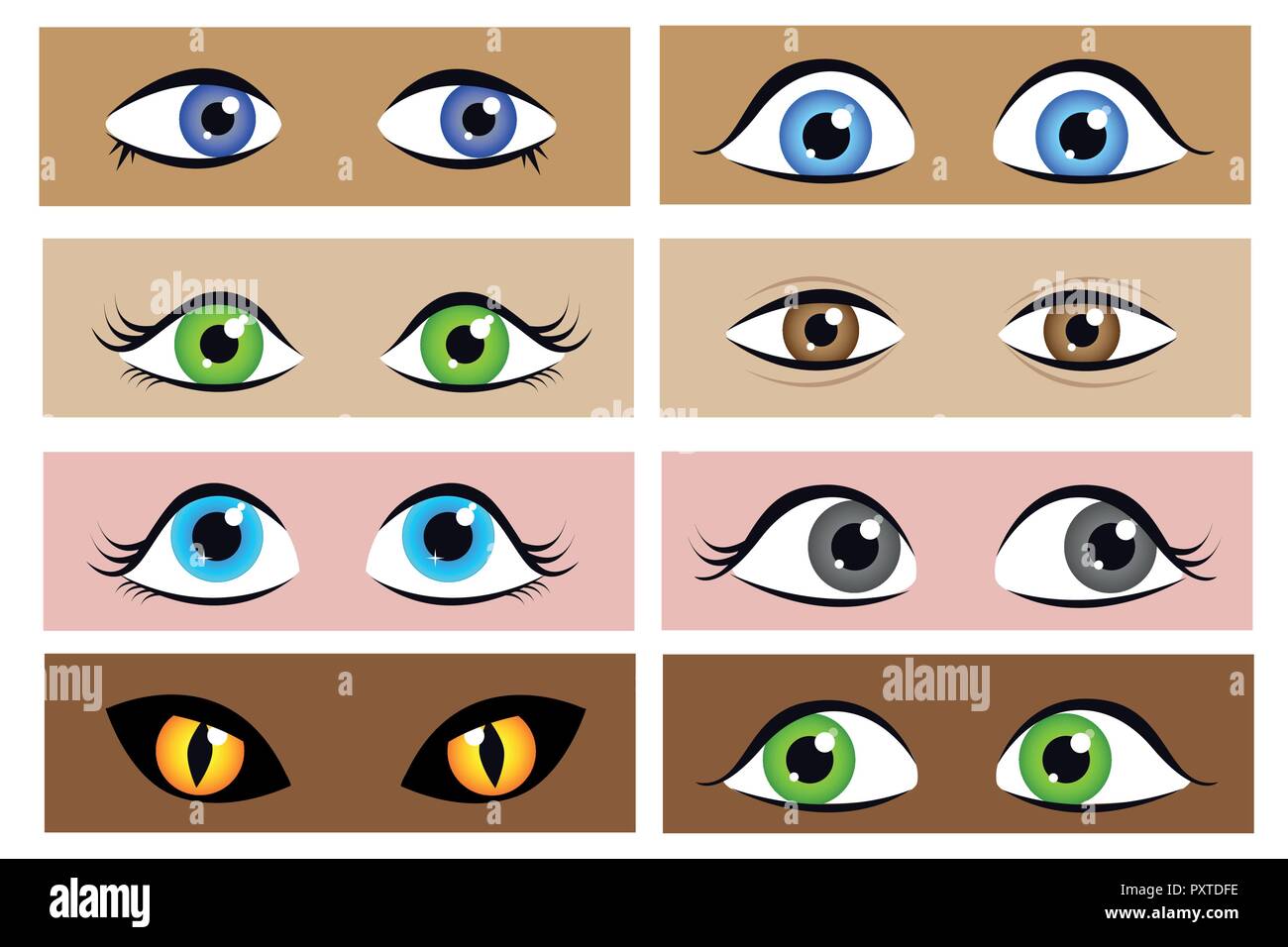 Yeux cartoon Banque d'images vectorielles - Page 3 - Alamy