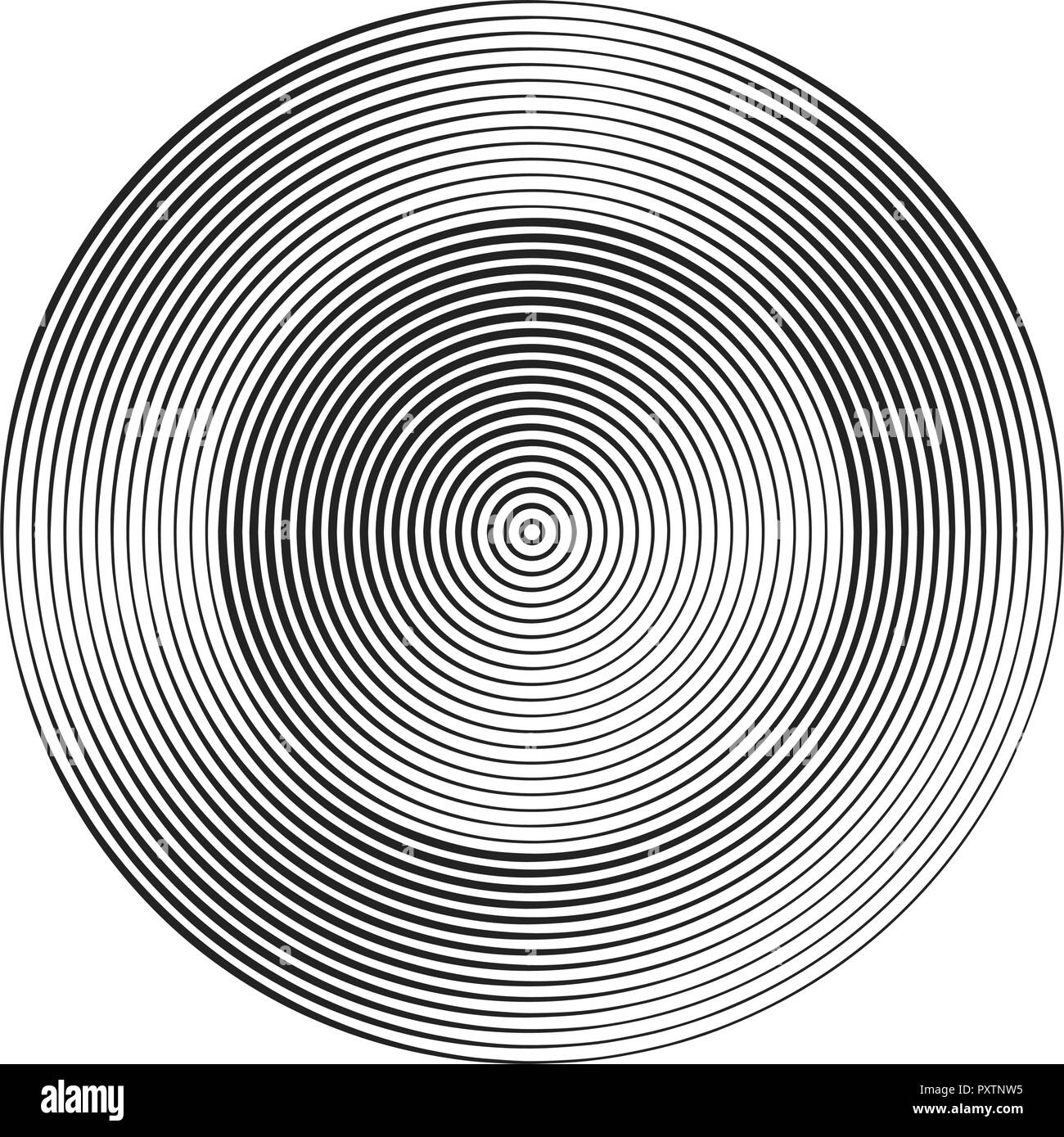 Cercles Concentriques Banque d'images vectorielles - Alamy