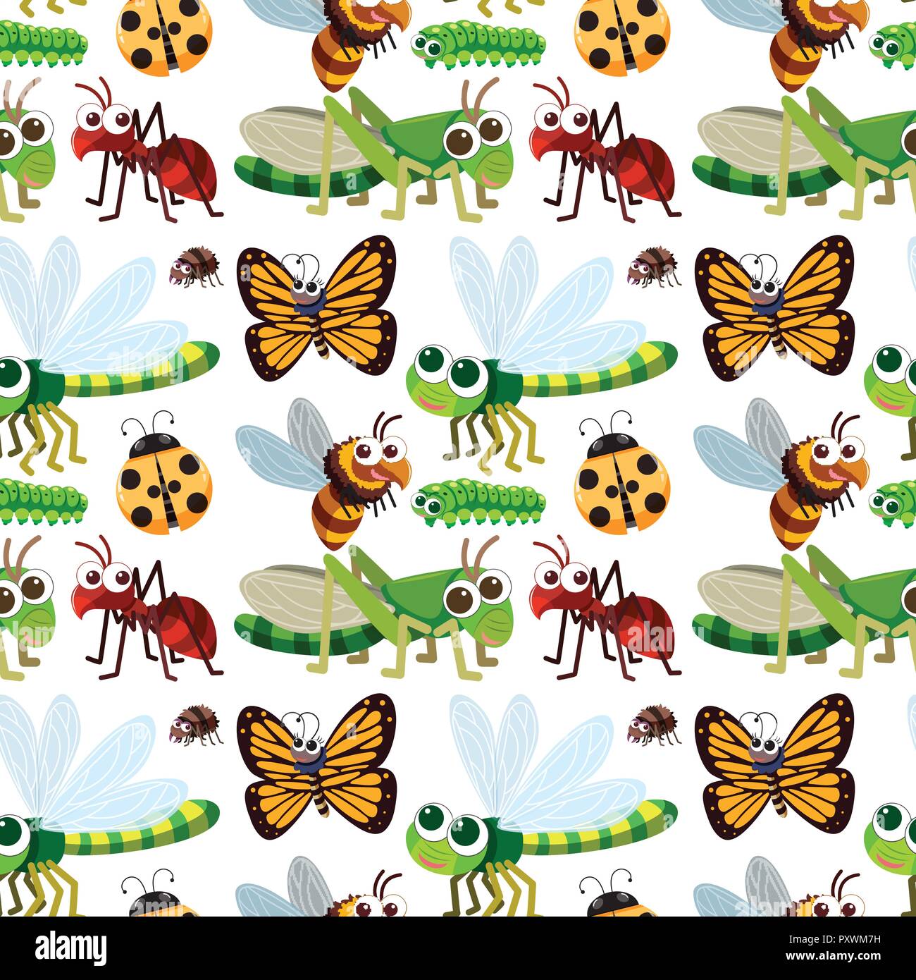 Types d'insectes Banque d'images vectorielles - Alamy