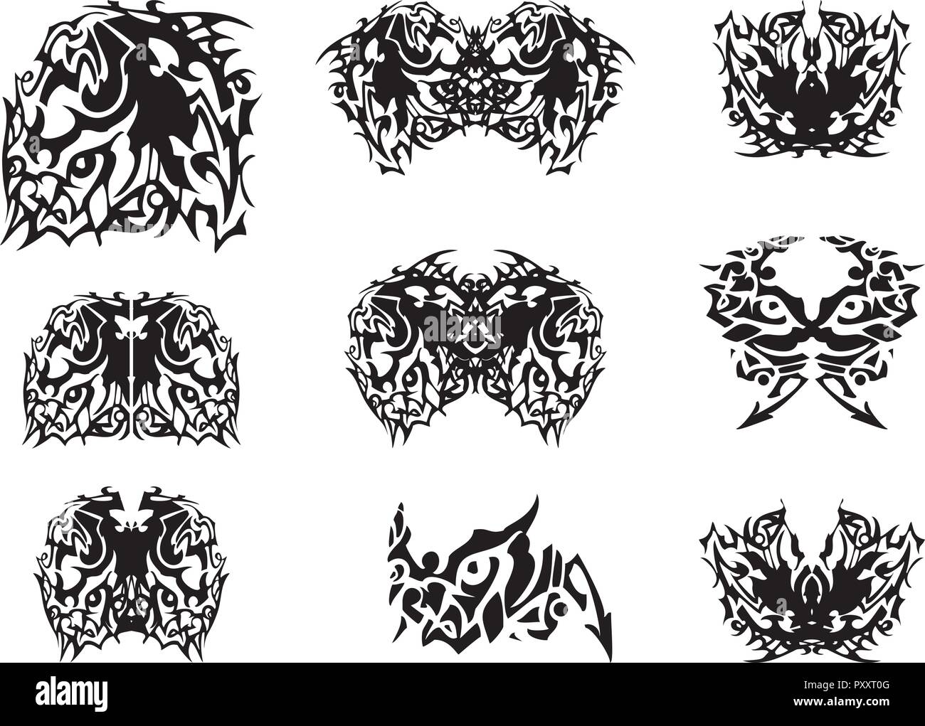 Ailes de papillon enflammées Banque de photographies et d’images à ...