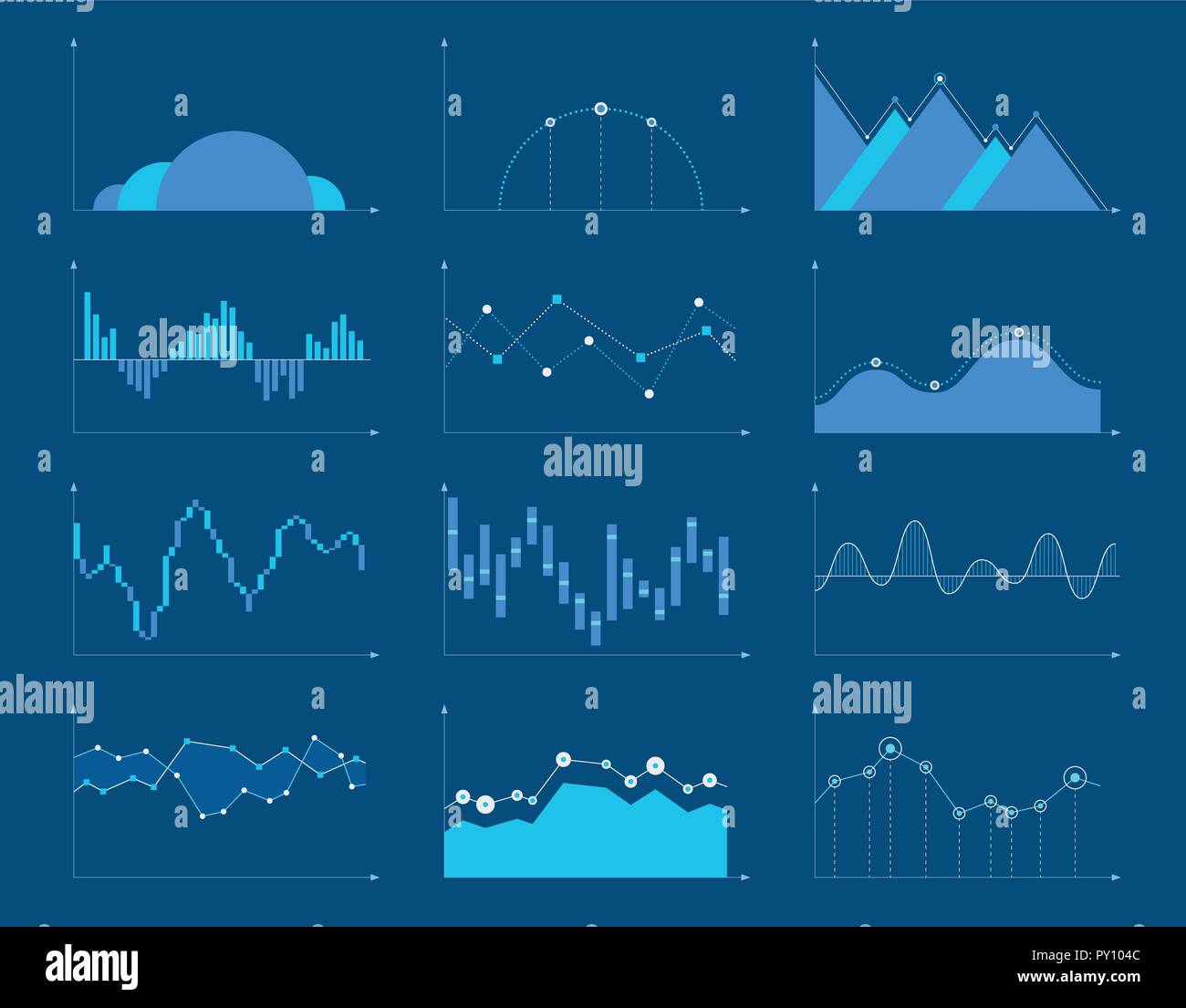 Ensemble de graphiques et de tableaux, de l'information sur les ...